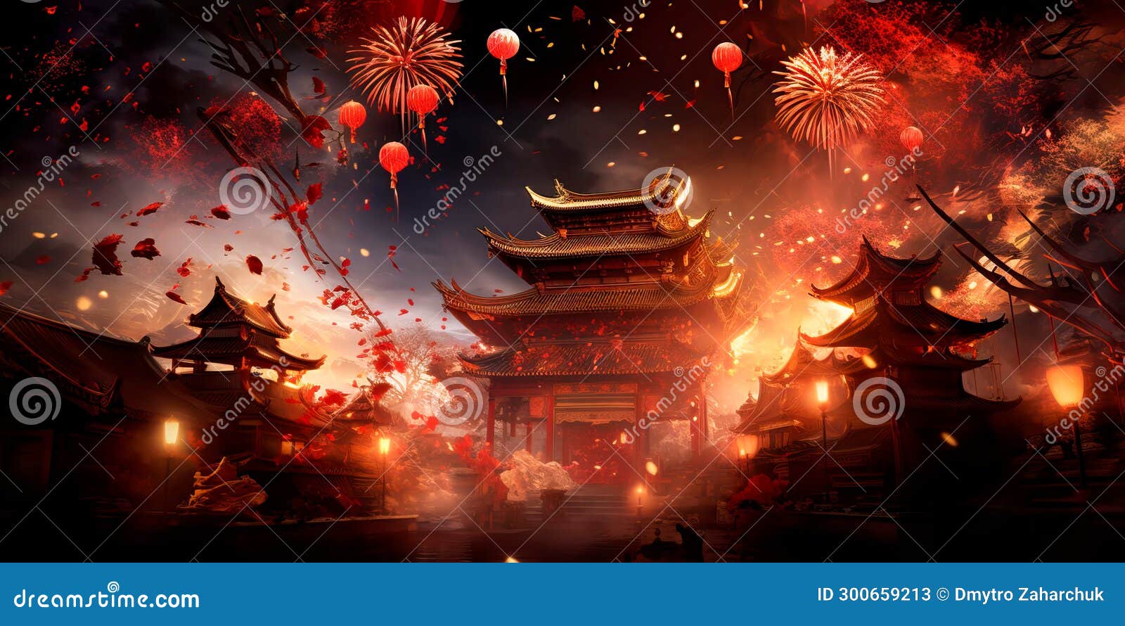 Firecracker Display, Symbolizing the Banishment of Evil Spirits and the ...