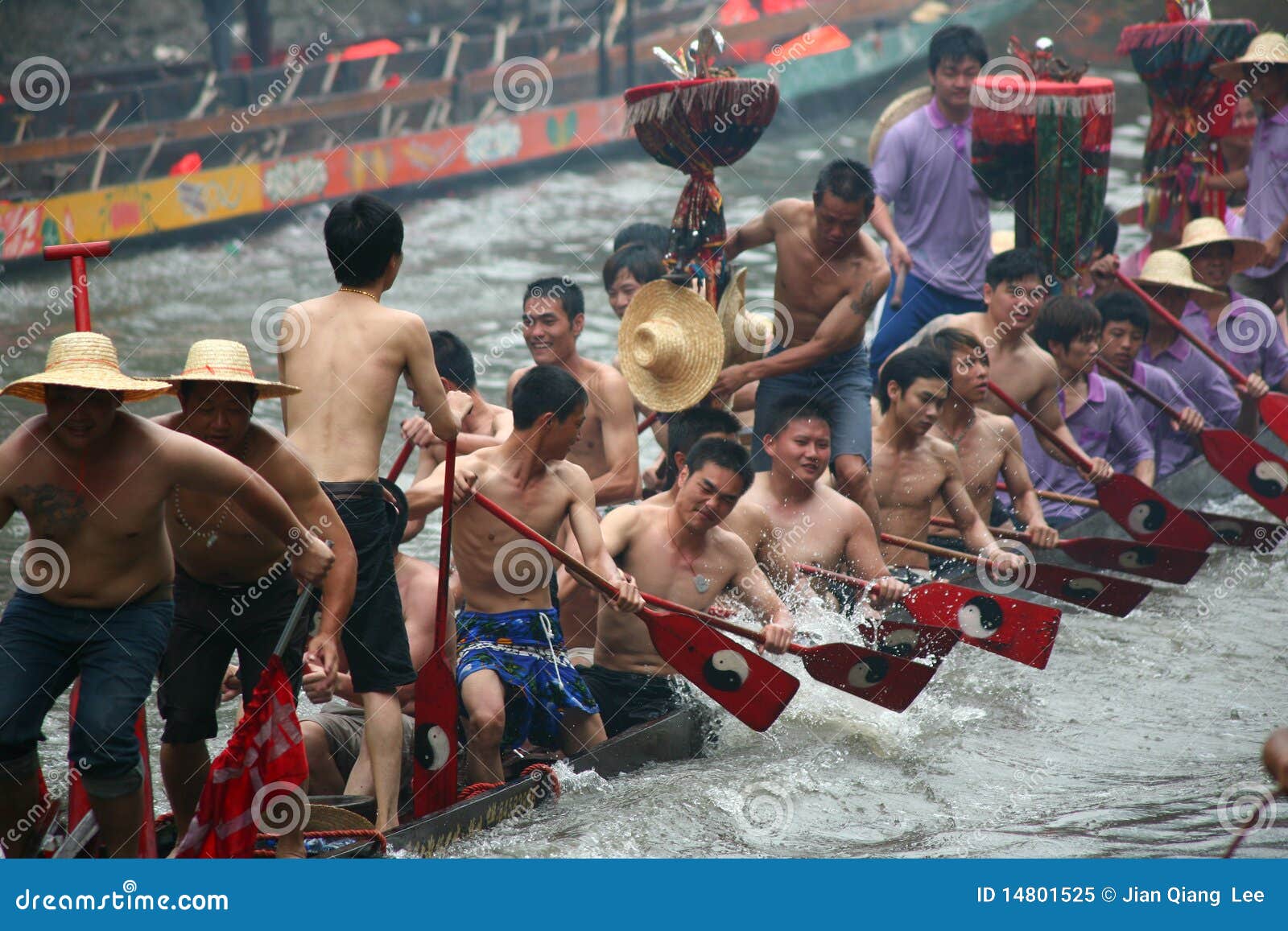 Firecracker on the Dragon Boat Editorial Image - Image of feast ...