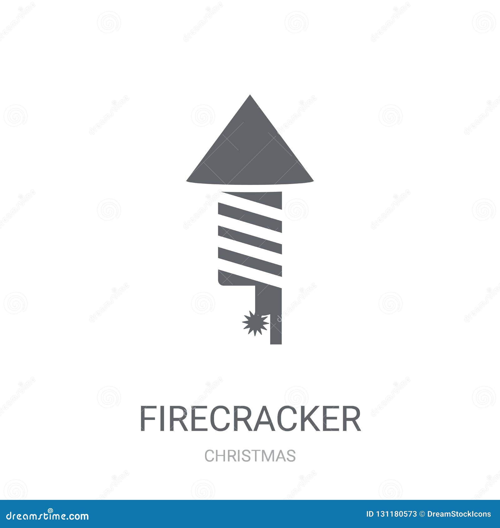 Firecracker Icon. Trendy Firecracker Logo Concept on White Background ...