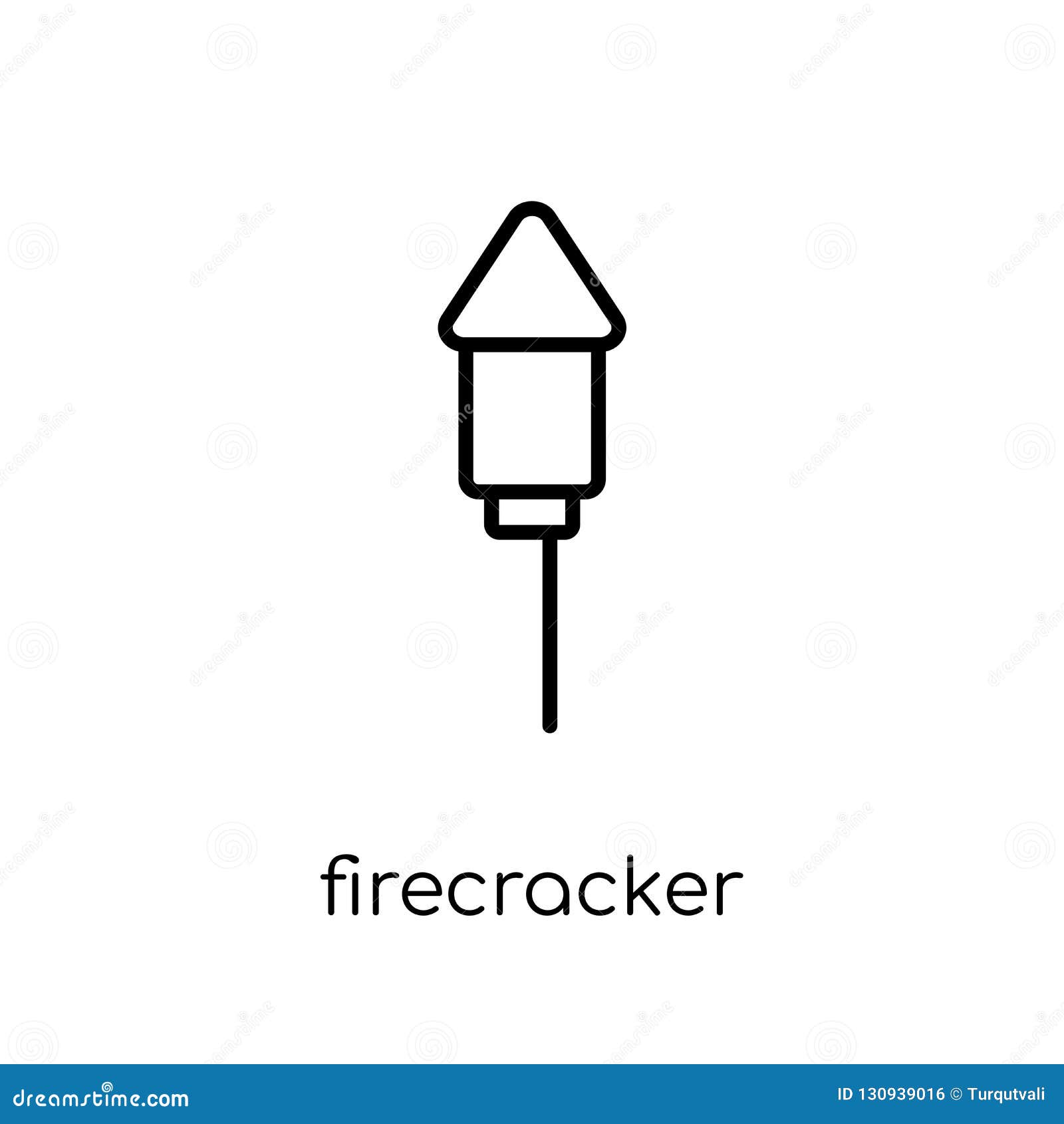 Firecracker Icon from Christmas Collection. Stock Vector - Illustration ...