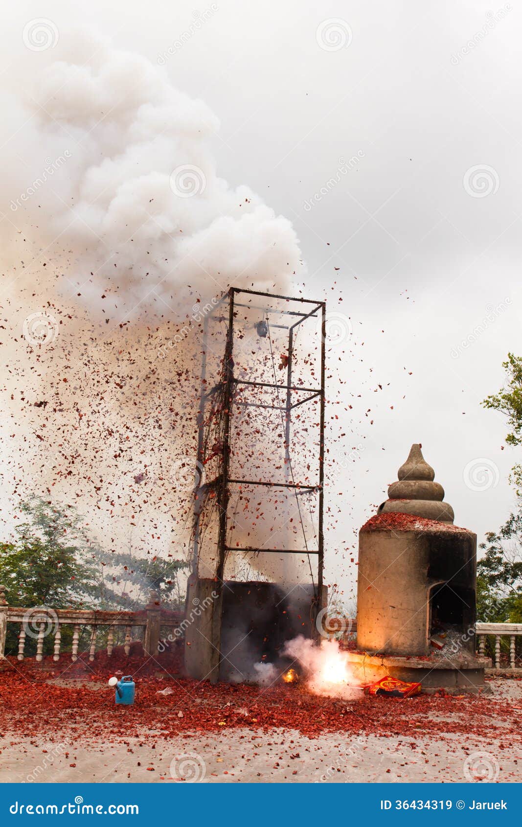 Firecracker stock image. Image of smoke, pyrotechnics - 36434319