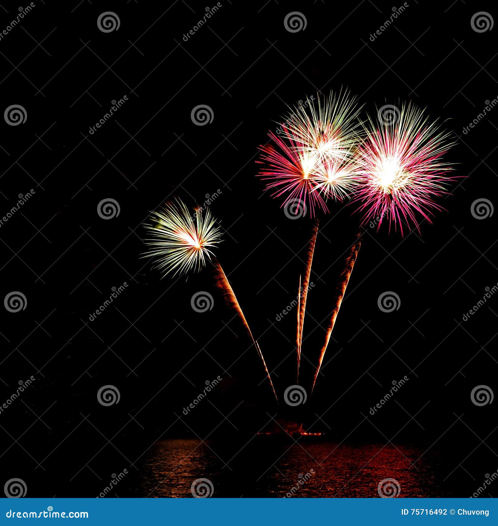 Firecracker stock photo. Image of effect, design, aerial - 75716492