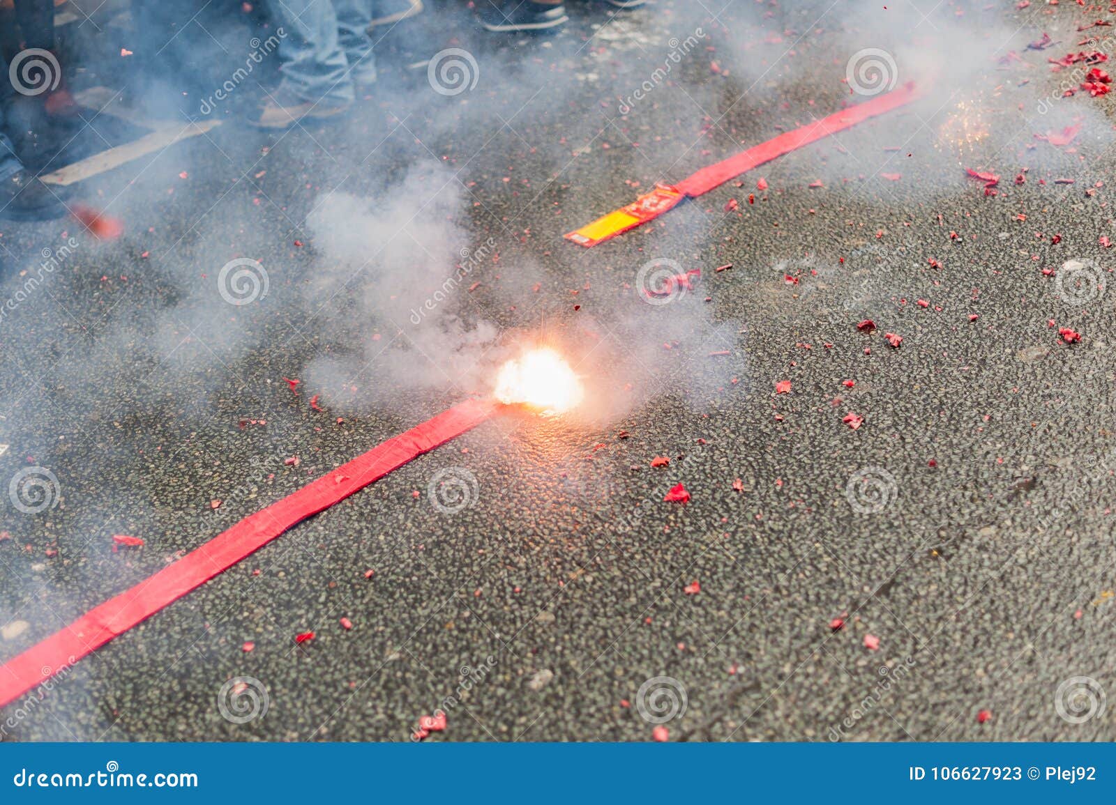 Chinese Firecrackers Exploding