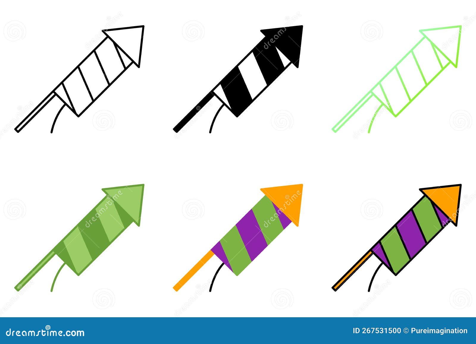 Firecrackers in Flat Style Isolated Stock Vector - Illustration of ...