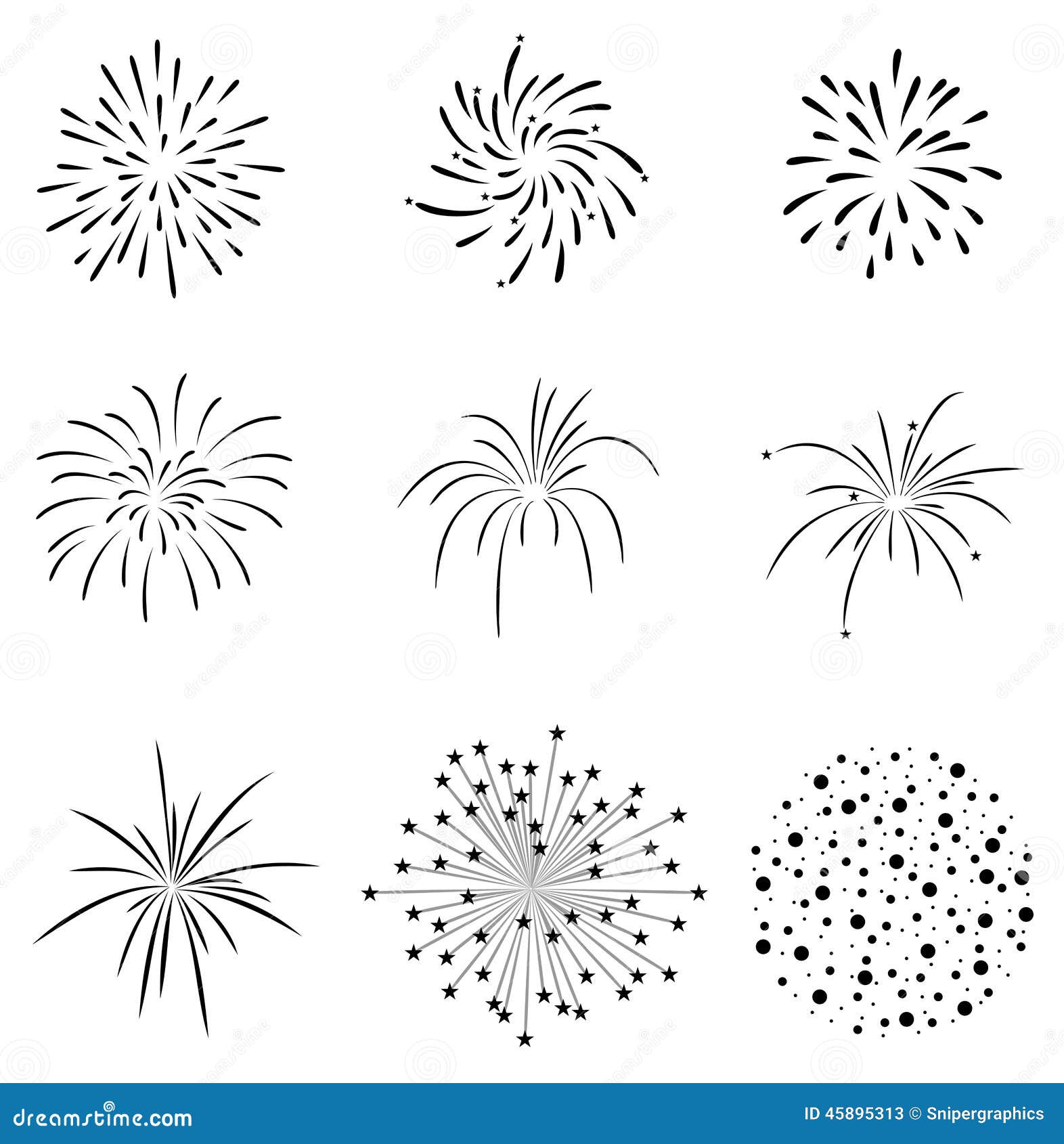 Firecrackers Set Vector stock vector. Illustration of fire - 45895313