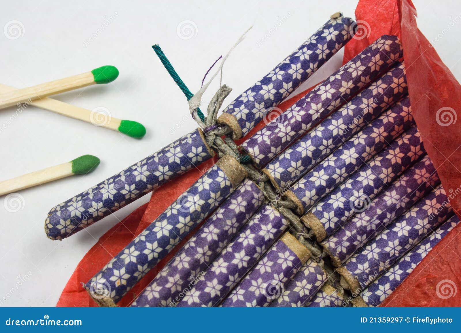 Firecrackers and Wooden Matches Stock Image - Image of fireworks ...