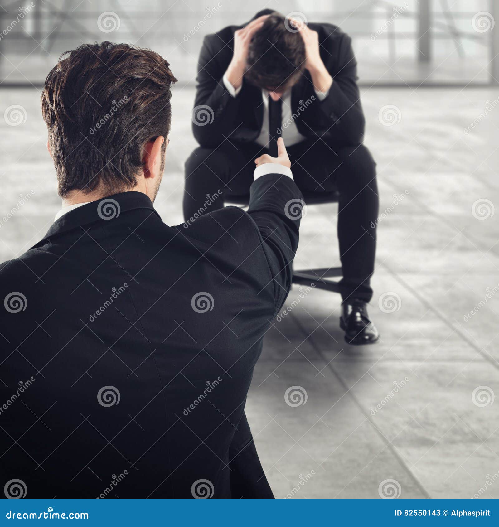 Fired afraid employee stock image. Image of frighten - 82550143