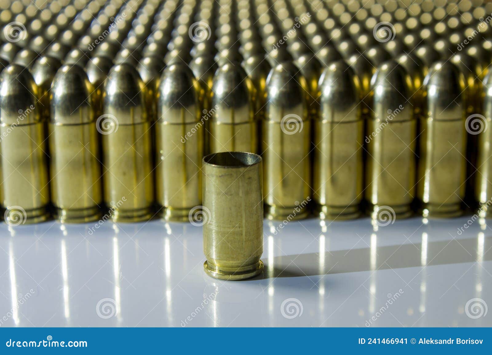 The Fired Bullet Stands in Front of the Bullets Editorial Photo - Image ...