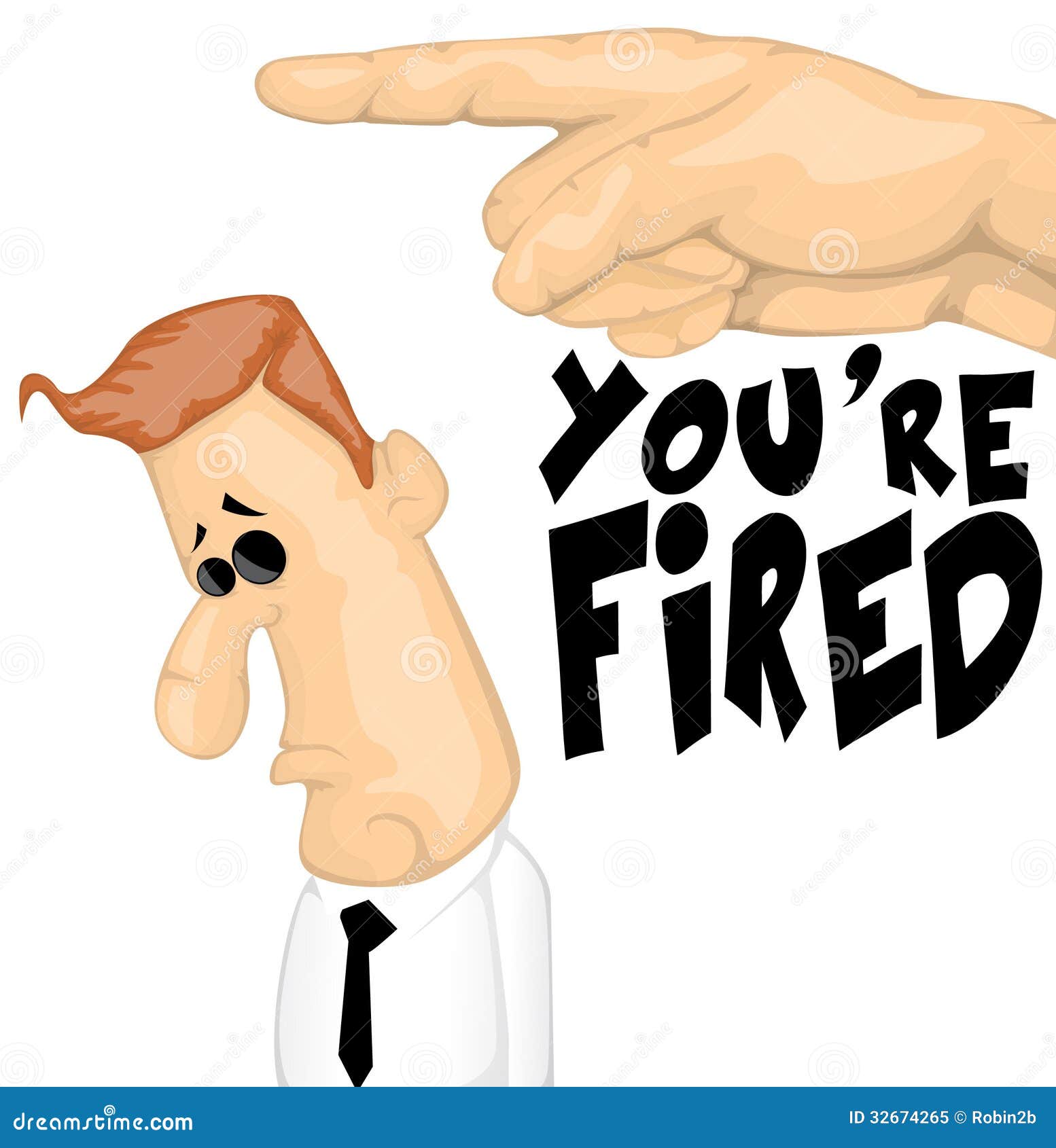Fired cartoon character stock vector. Illustration of kick - 32674265 Fired cartoon character stock vector. Illustration of kick - 32674265