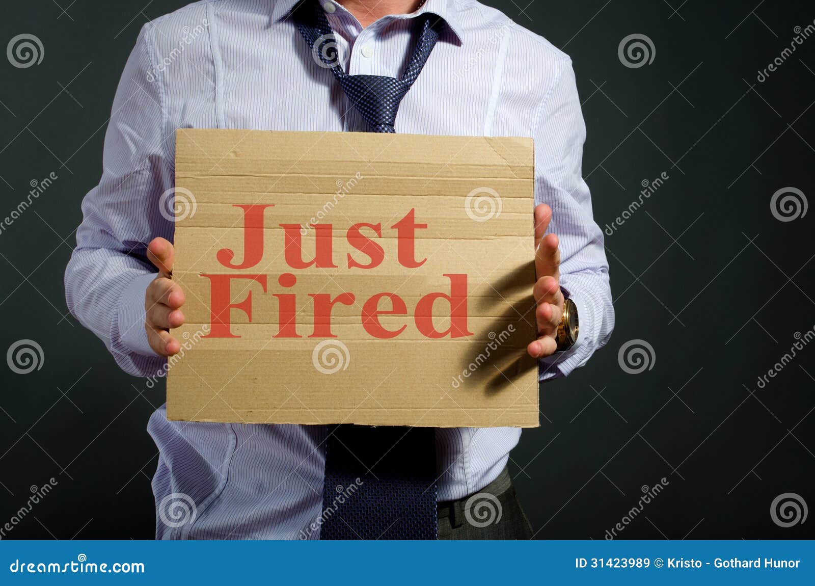 Fired employee stock image. Image of personal, occupation - 31423989