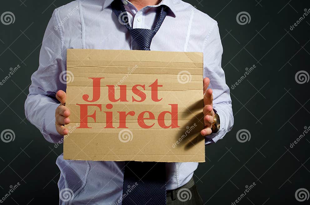 Fired employee stock image. Image of personal, occupation - 31423989