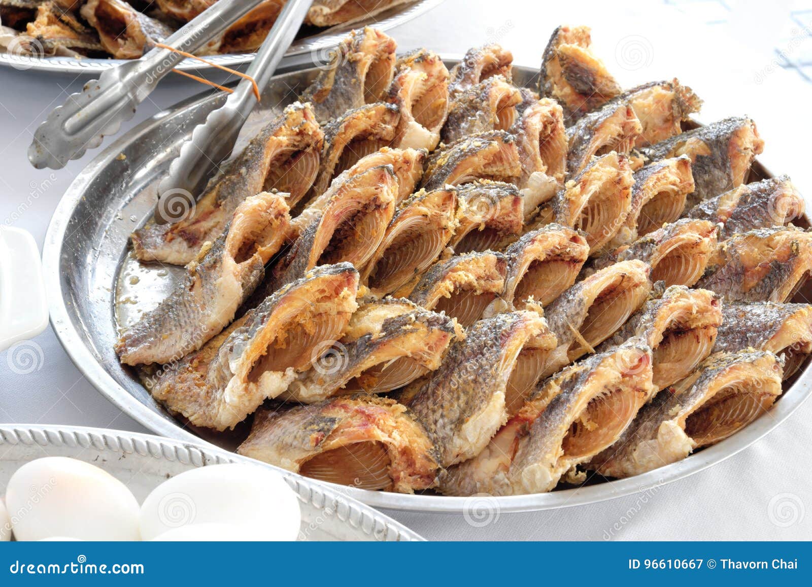 Fired fish stack stock image. Image of fired, meal, light - 96610667