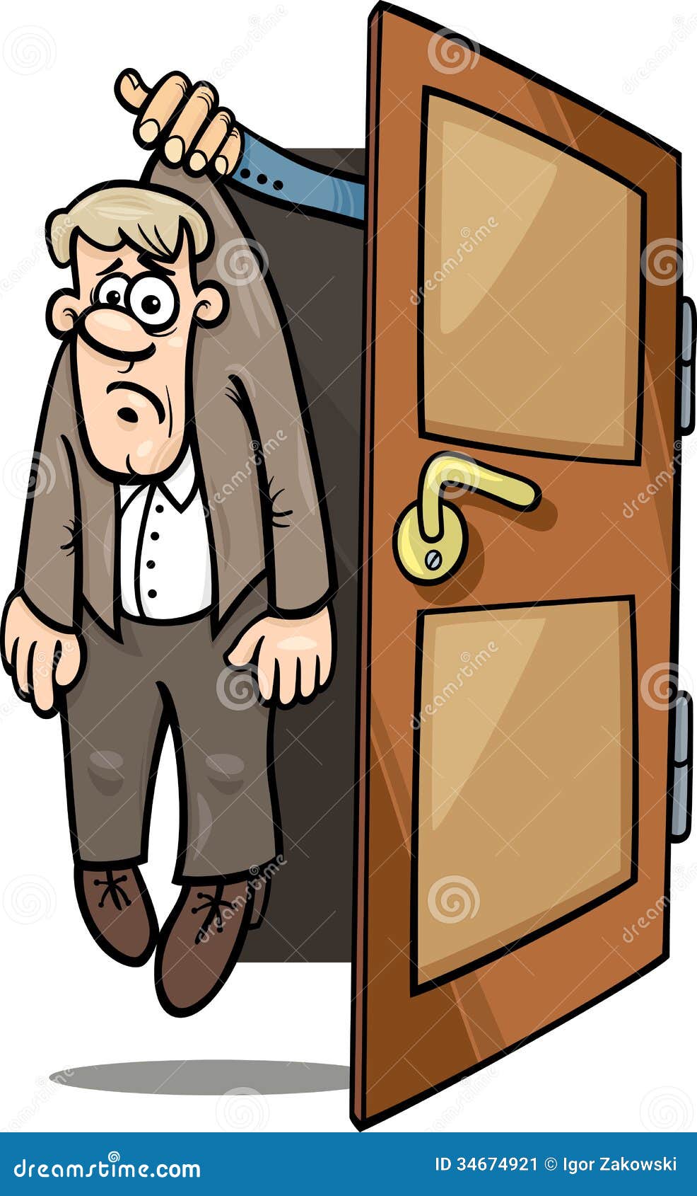 Fired Man Cartoon Illustration Stock Vector - Illustration of staff ...