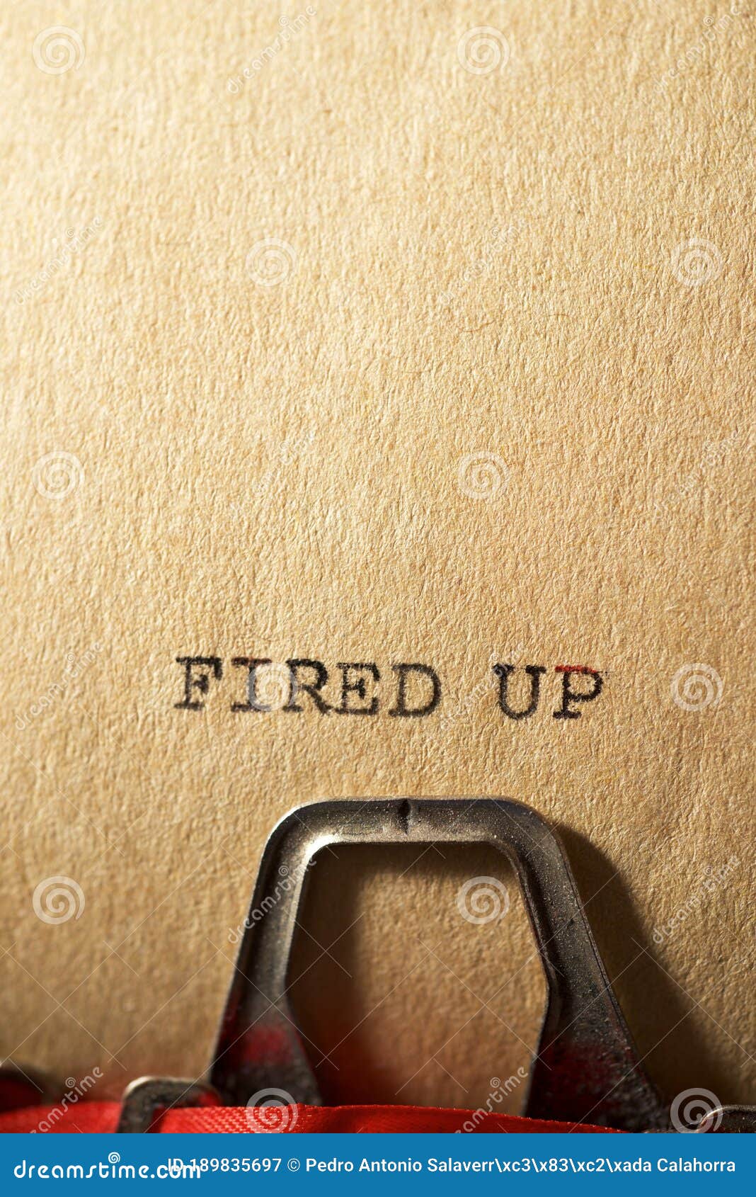 Fired up text stock image. Image of page, encouragement - 189835697