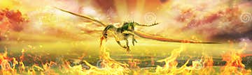 Firedrake stock illustration. Illustration of fantasy - 12074057