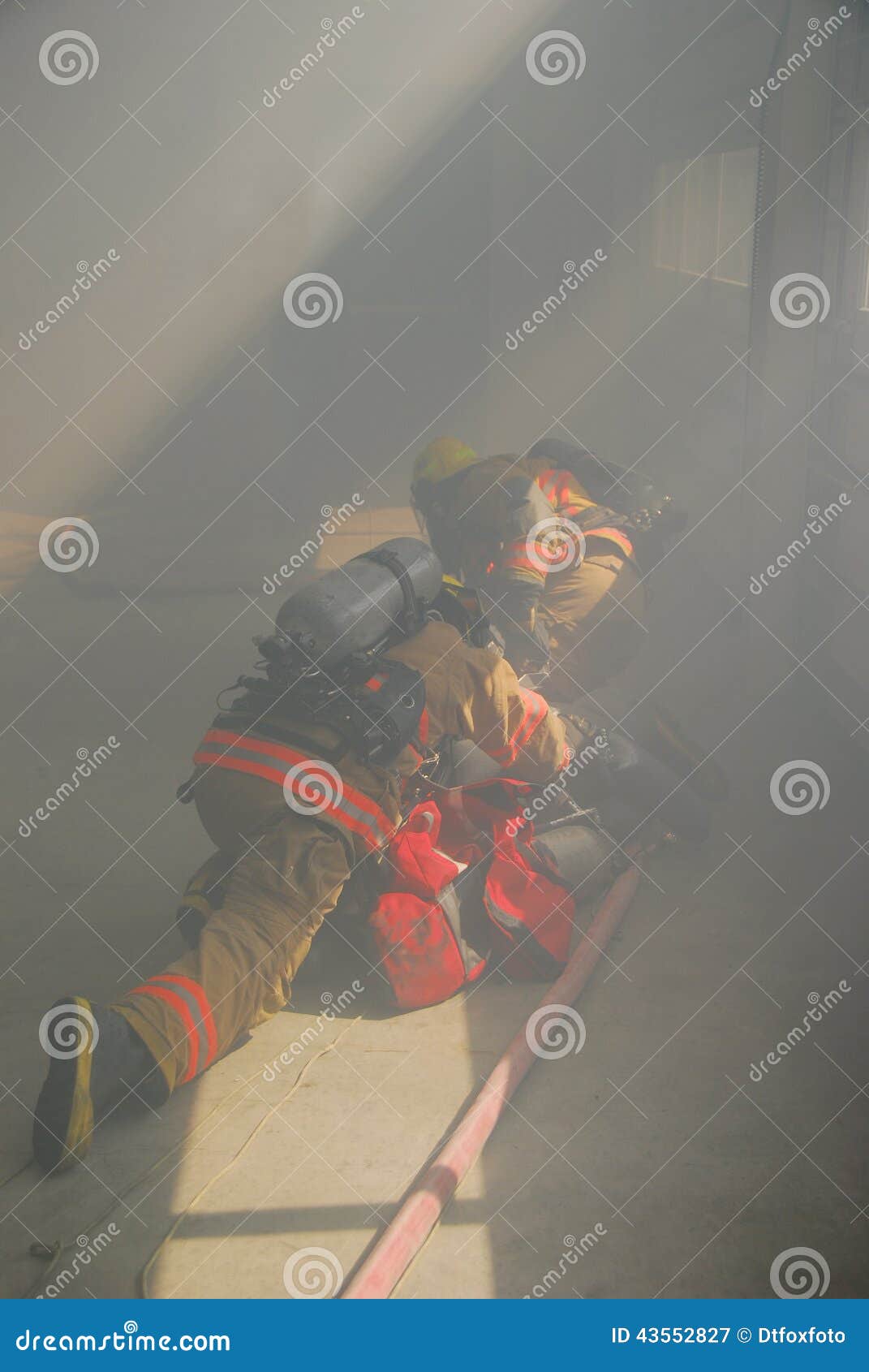 Firefigher and smoke stock image. Image of alarm, fighter - 43552827