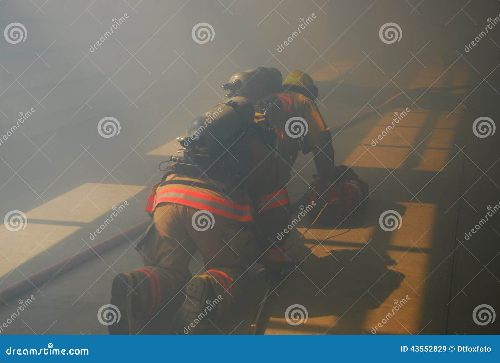 Firefigher and smoke stock image. Image of emergency - 43552829