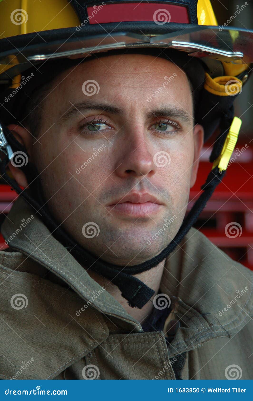 Firefighter stock photo. Image of stare, engine, fireman - 1683850