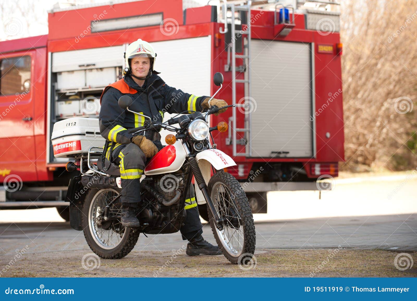 Firefighter stock image. Image of fire, rescue, truck - 19511919