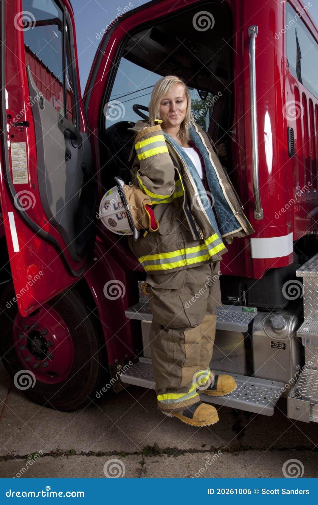 Firefighter stock photo. Image of caucasian, protection - 20261006