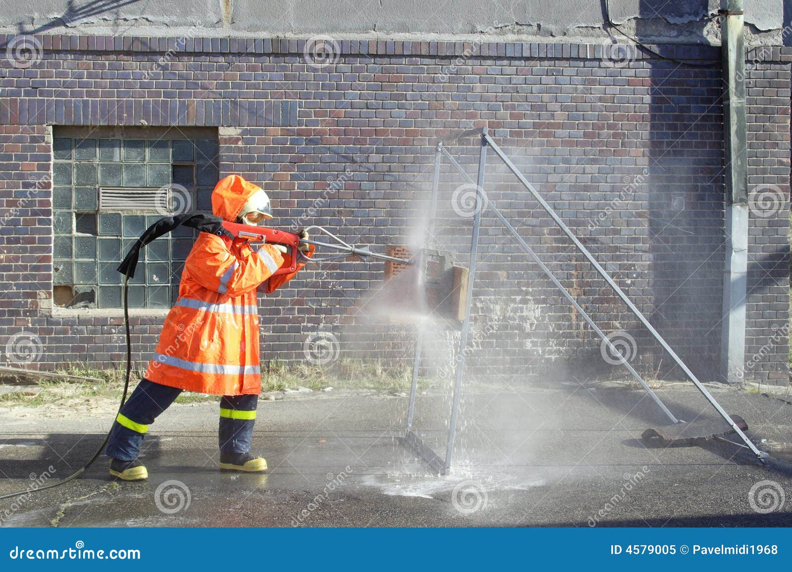 Firefighter stock image. Image of person, people, training - 4579005