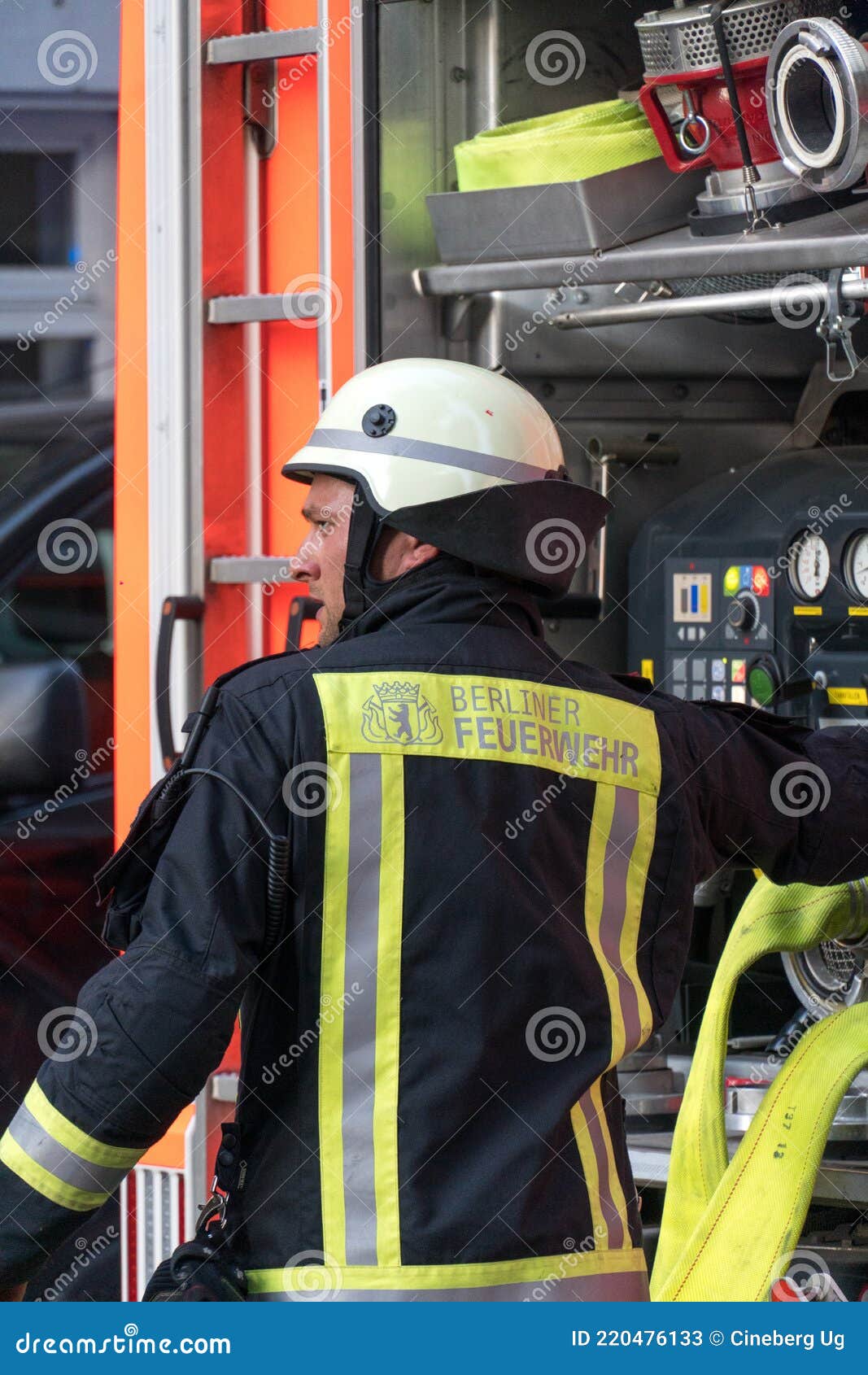 Firefighter, Berlin, Germany Editorial Stock Photo - Image of emergency ...