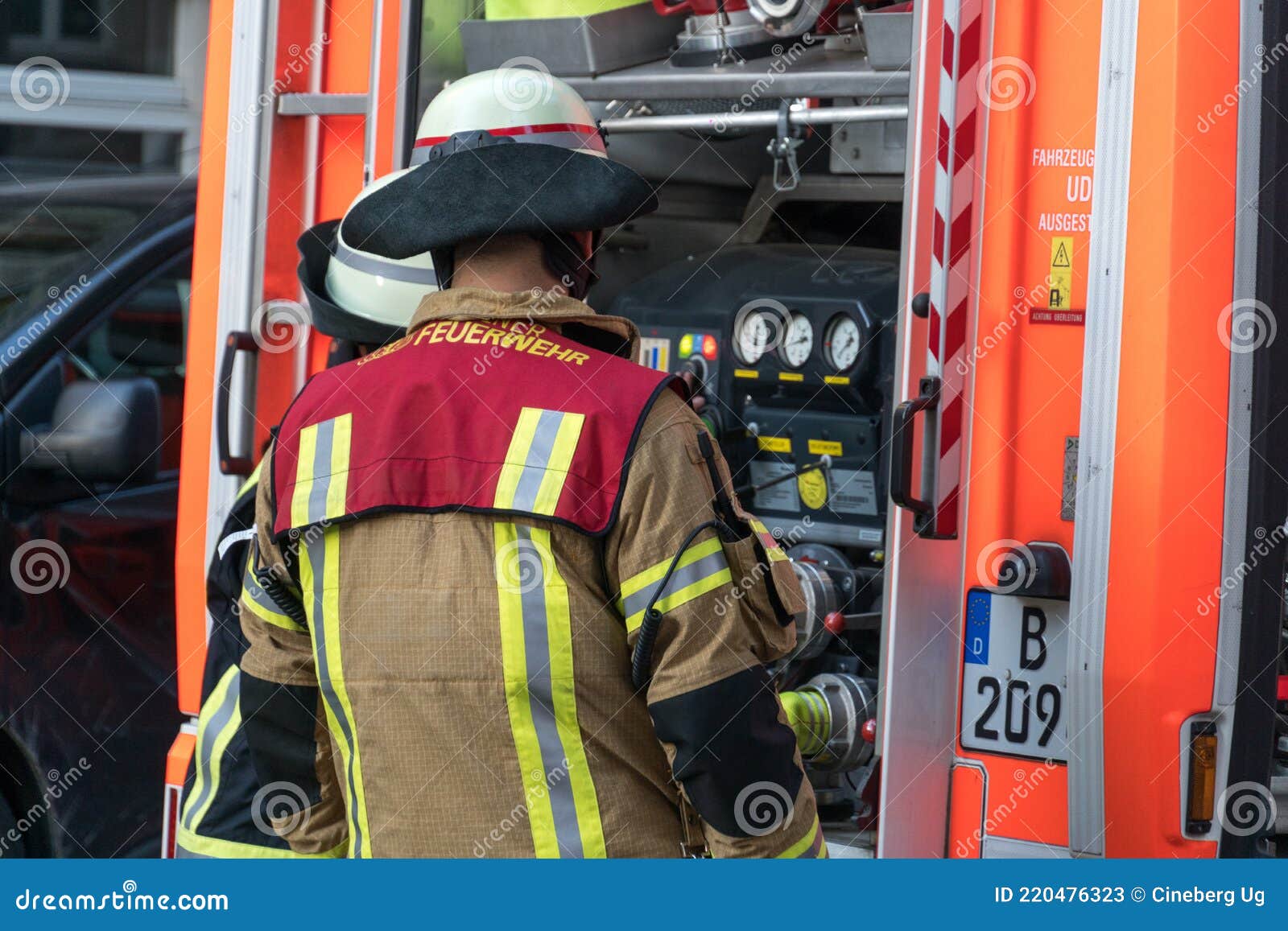 Firefighter, Berlin, Germany Editorial Stock Photo - Image of safe ...