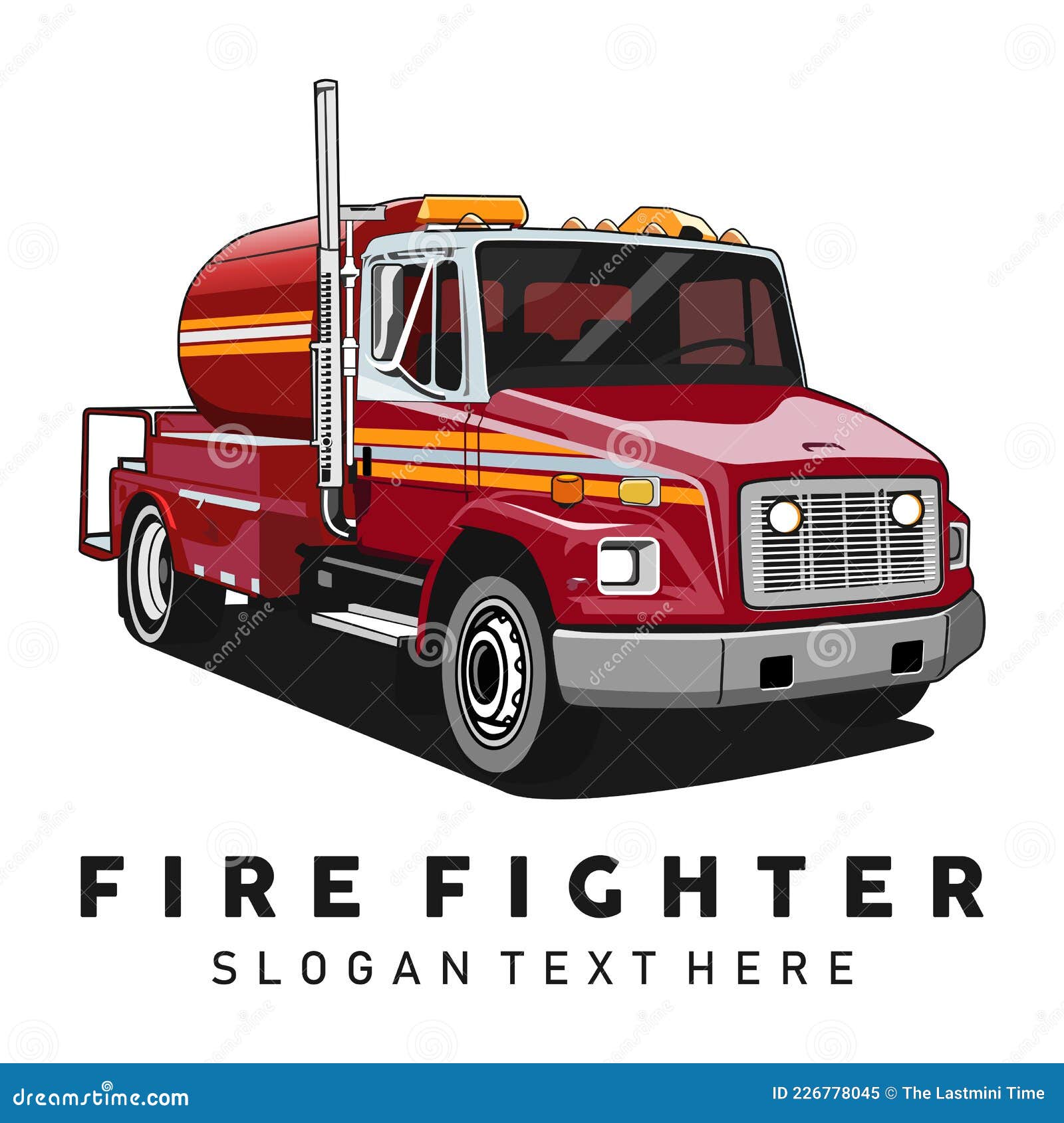 Firefighter brand logo stock vector. Illustration of crew - 226778045