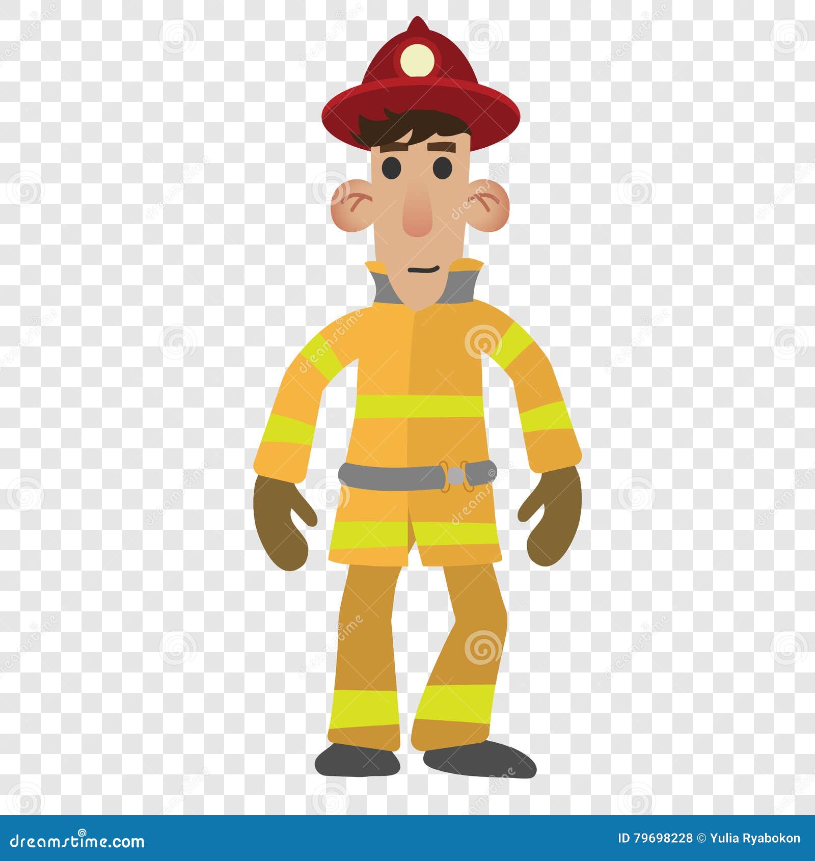 Firefighter Cartoon Character Stock Vector - Illustration of person ...