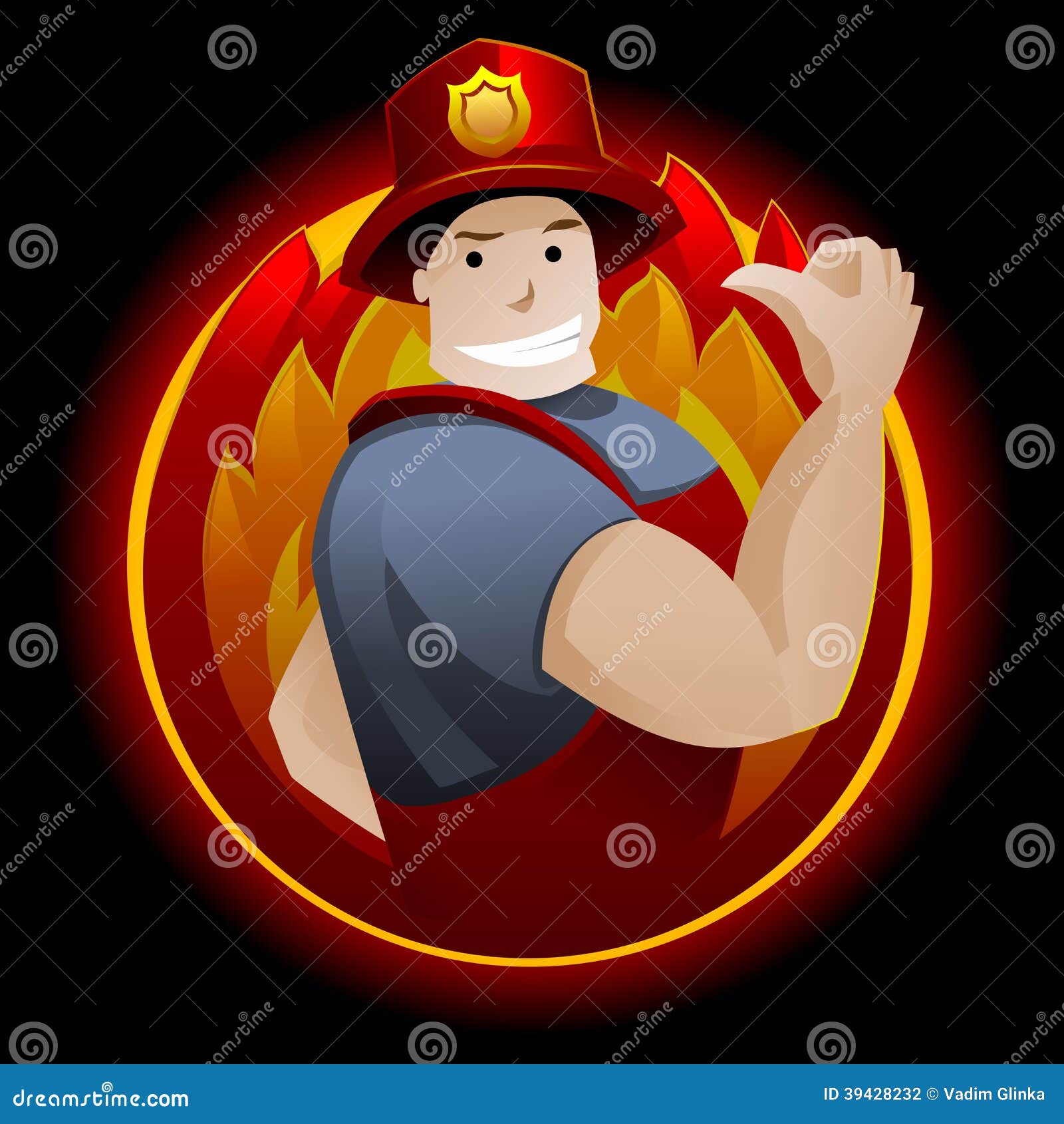 Brave Firefighter Holding Scrap Extinguishing Dangerous Wildfire ...