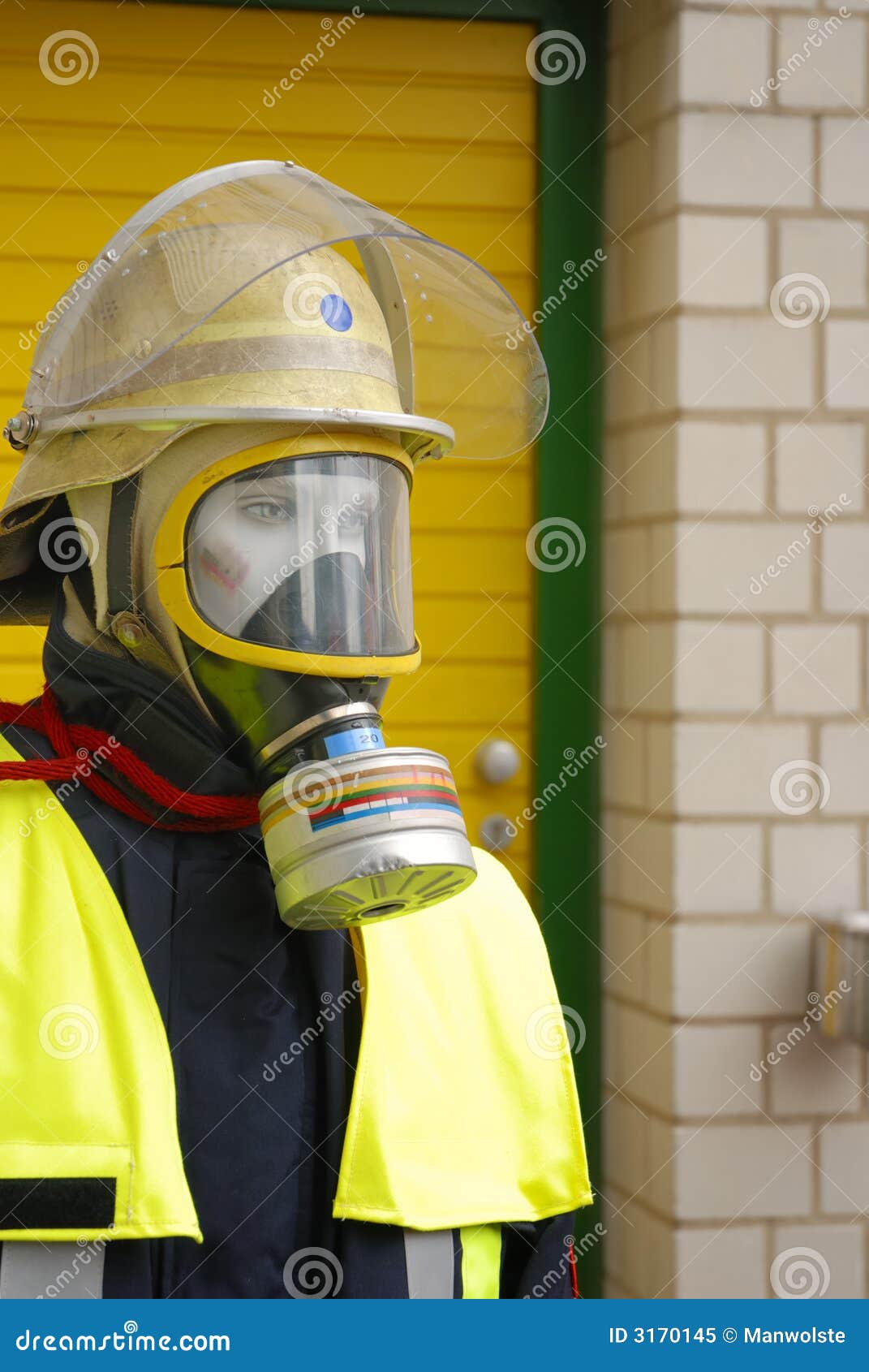 Firefighter dummy close-up stock image. Image of assistance - 3170145