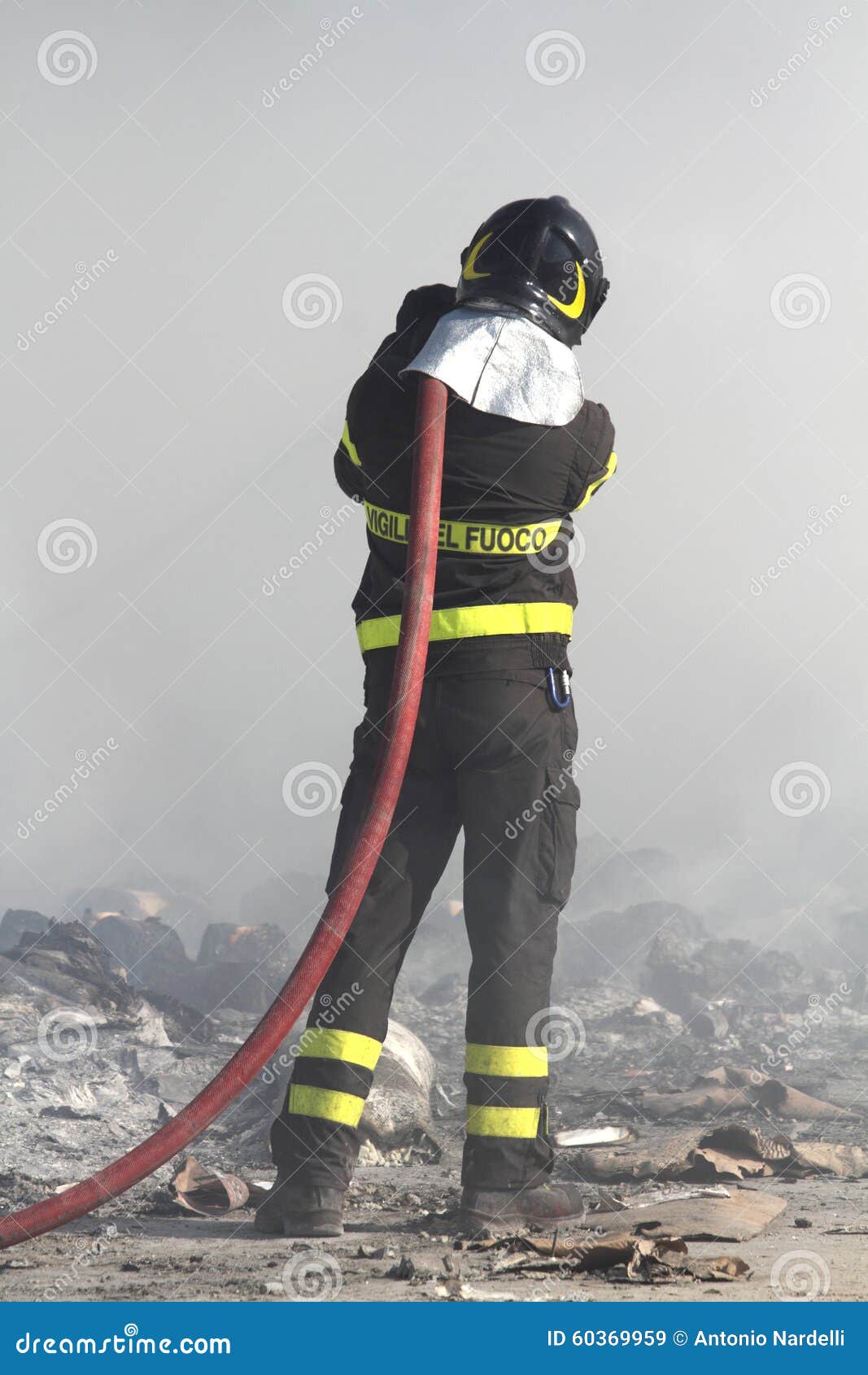 Firefighter stock image. Image of fire, alarm, firefighter - 60369959