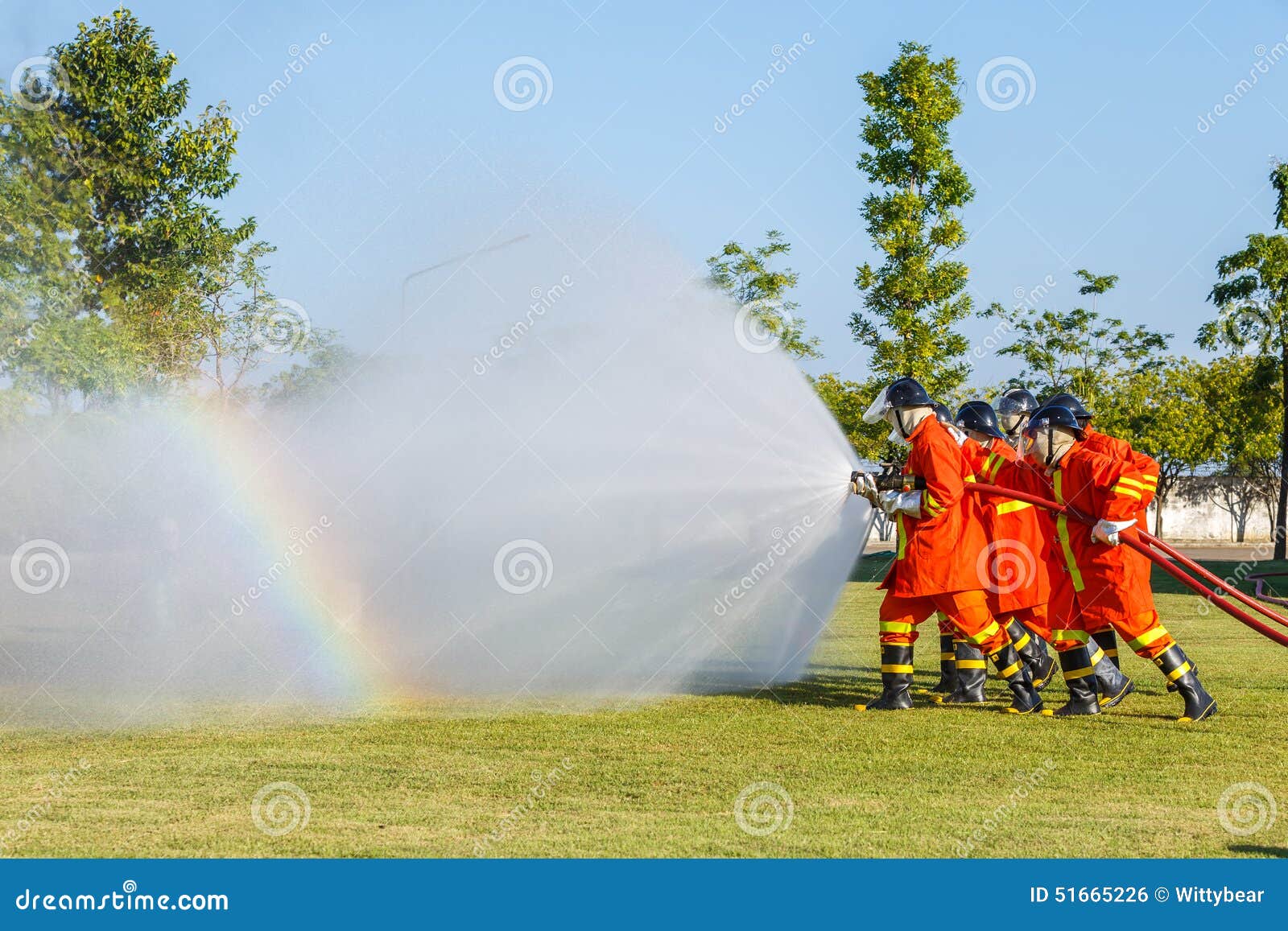Firefighter Fighting for Fire Attack Training Editorial Photo - Image ...