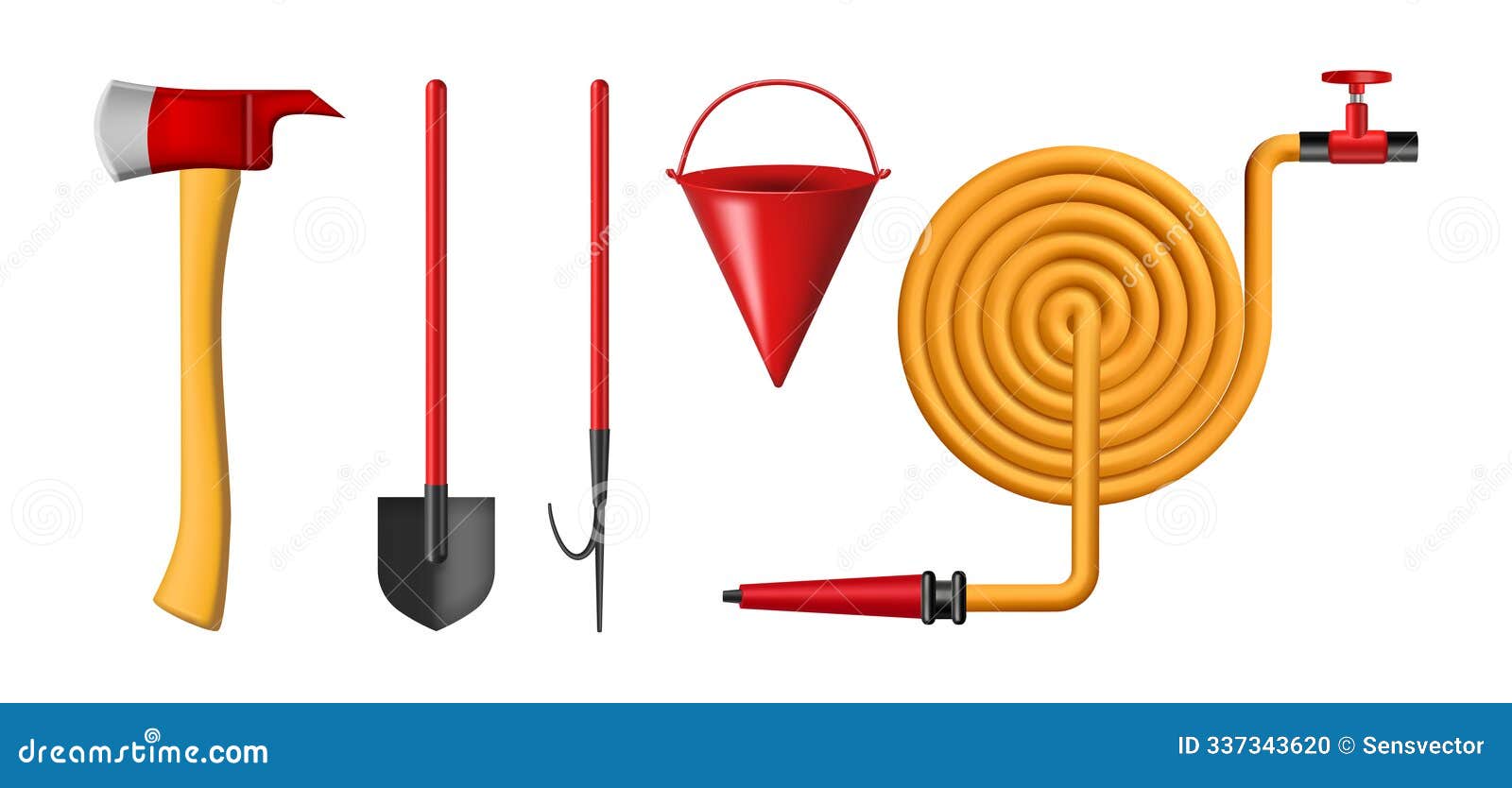Firefighter Fire Protection Equipment Stock Illustration - Illustration ...