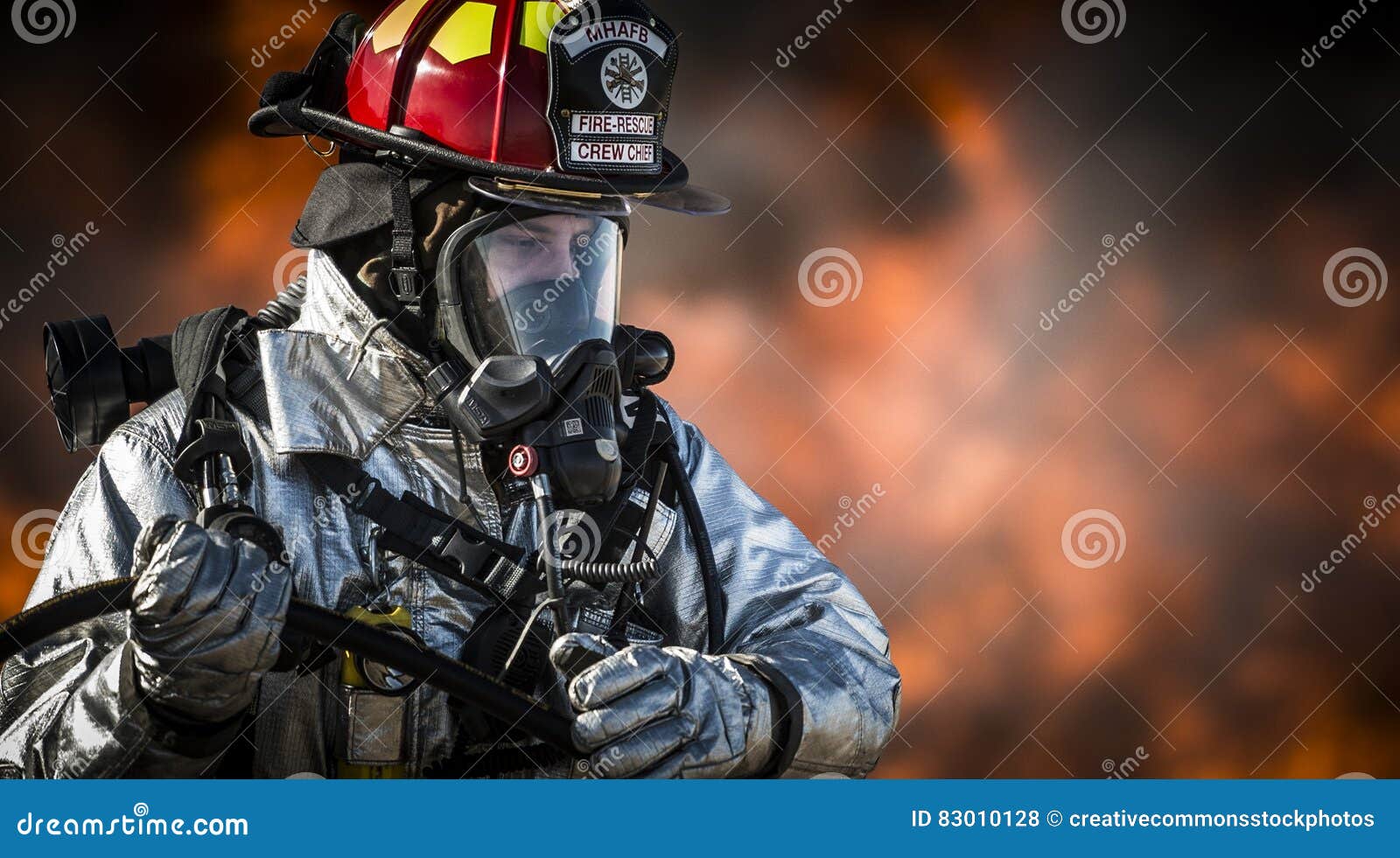 Firefighter In Full Gear Picture. Image: 83010128