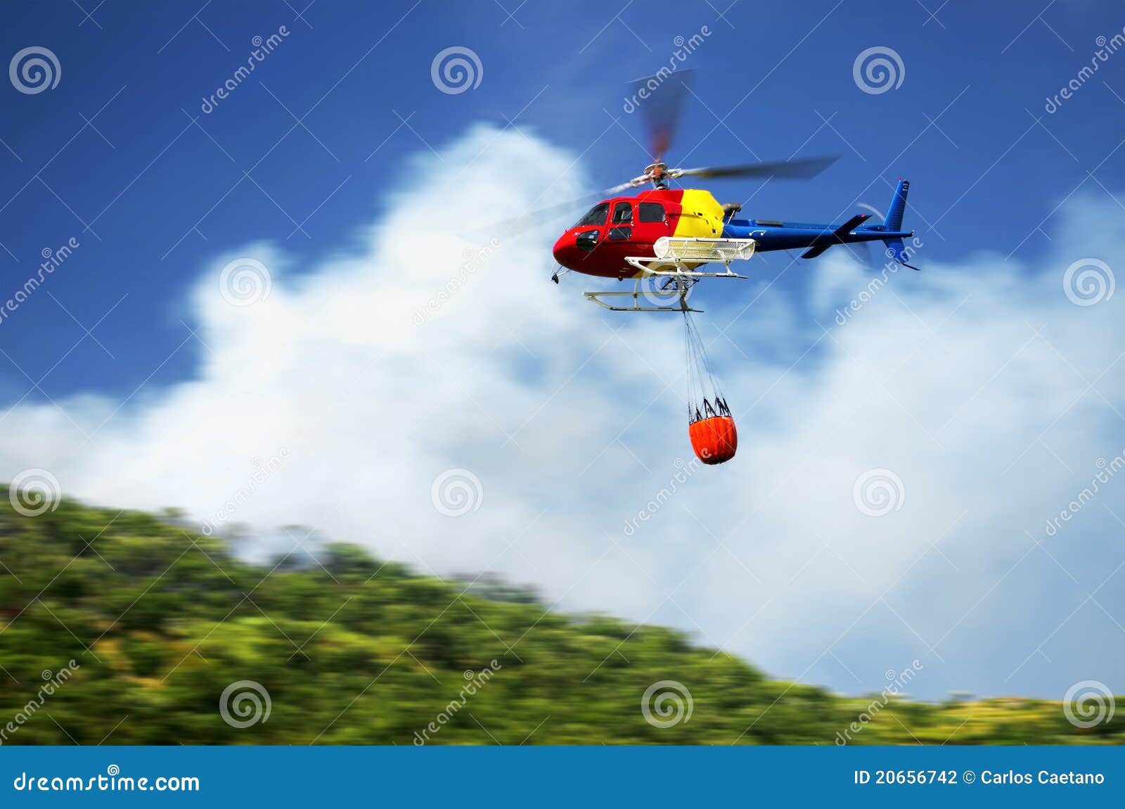 Firefighter helicopter stock photo. Image of nature, flight - 20656742