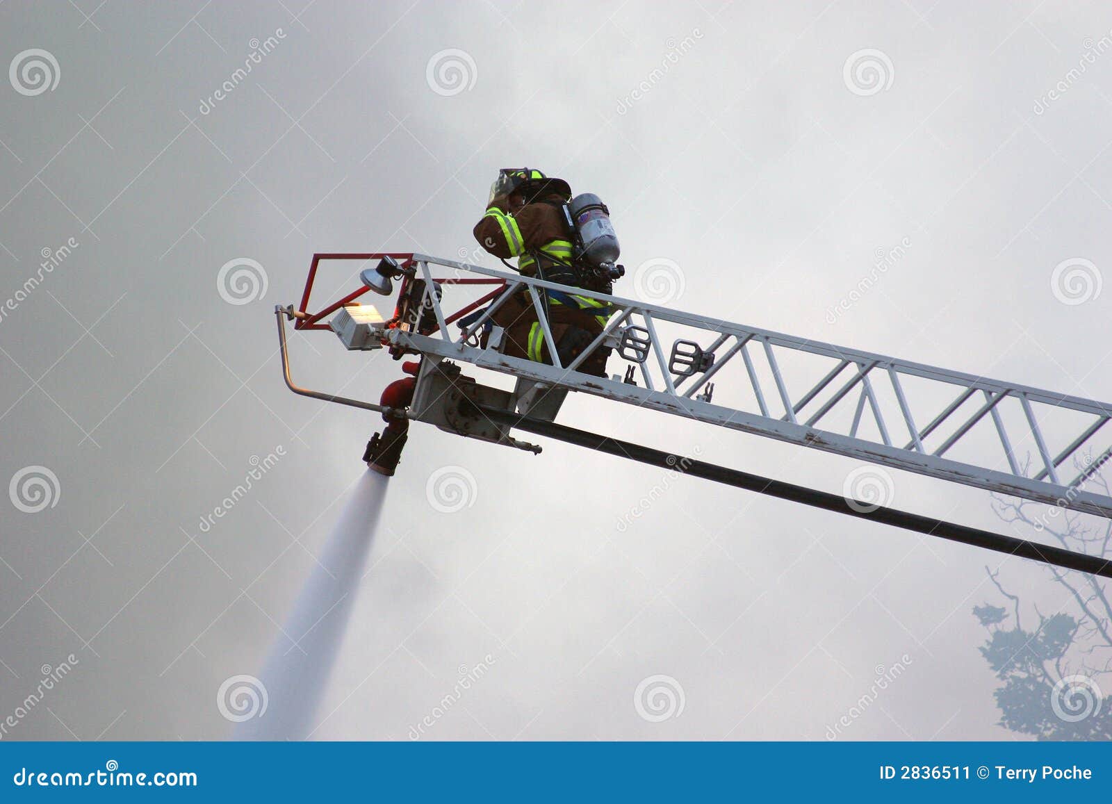 Firefighter I stock image. Image of fire, burning, hose - 2836511