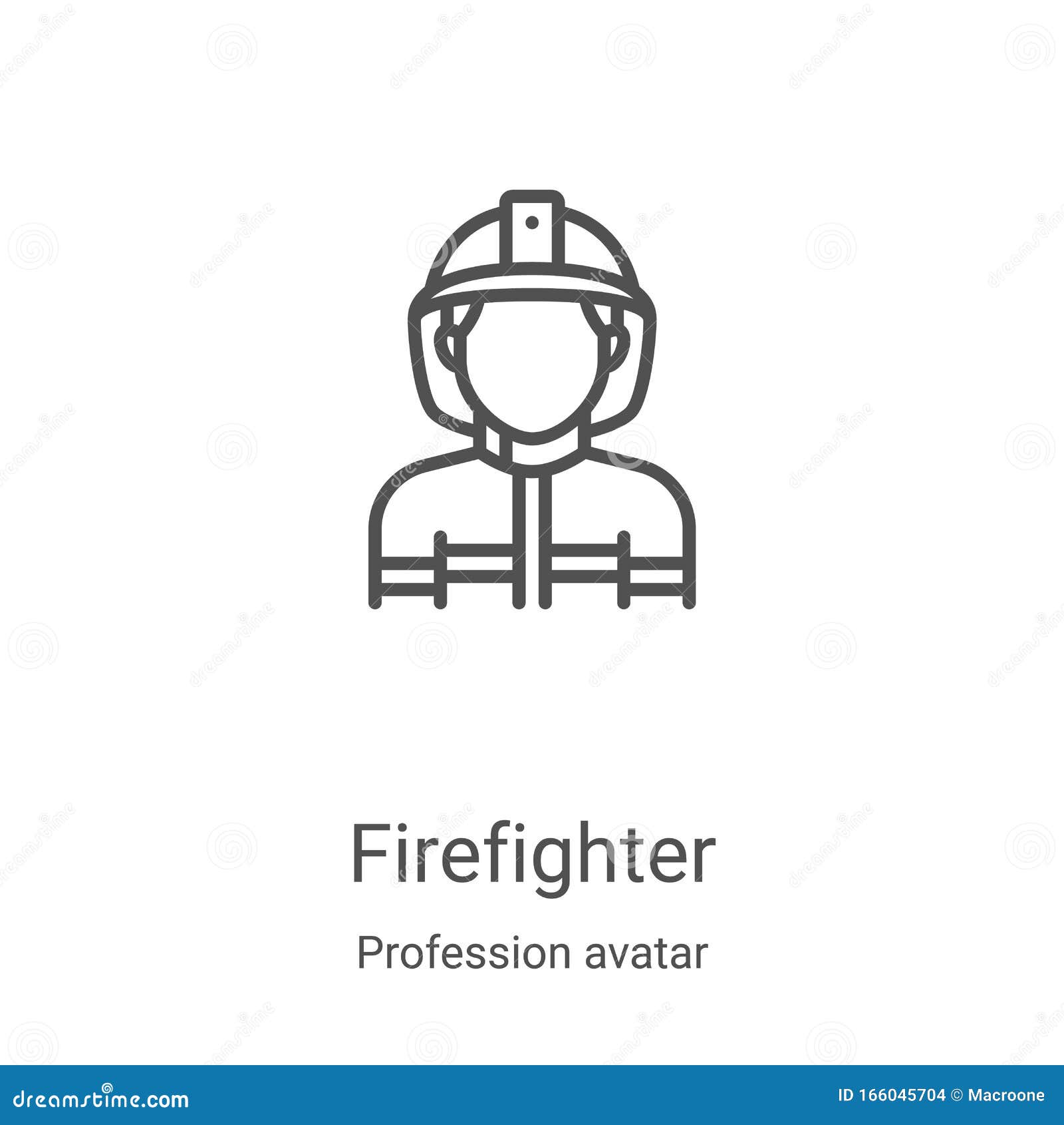 Firefighter Icon In Cartoon Style Isolated On White Background. People ...