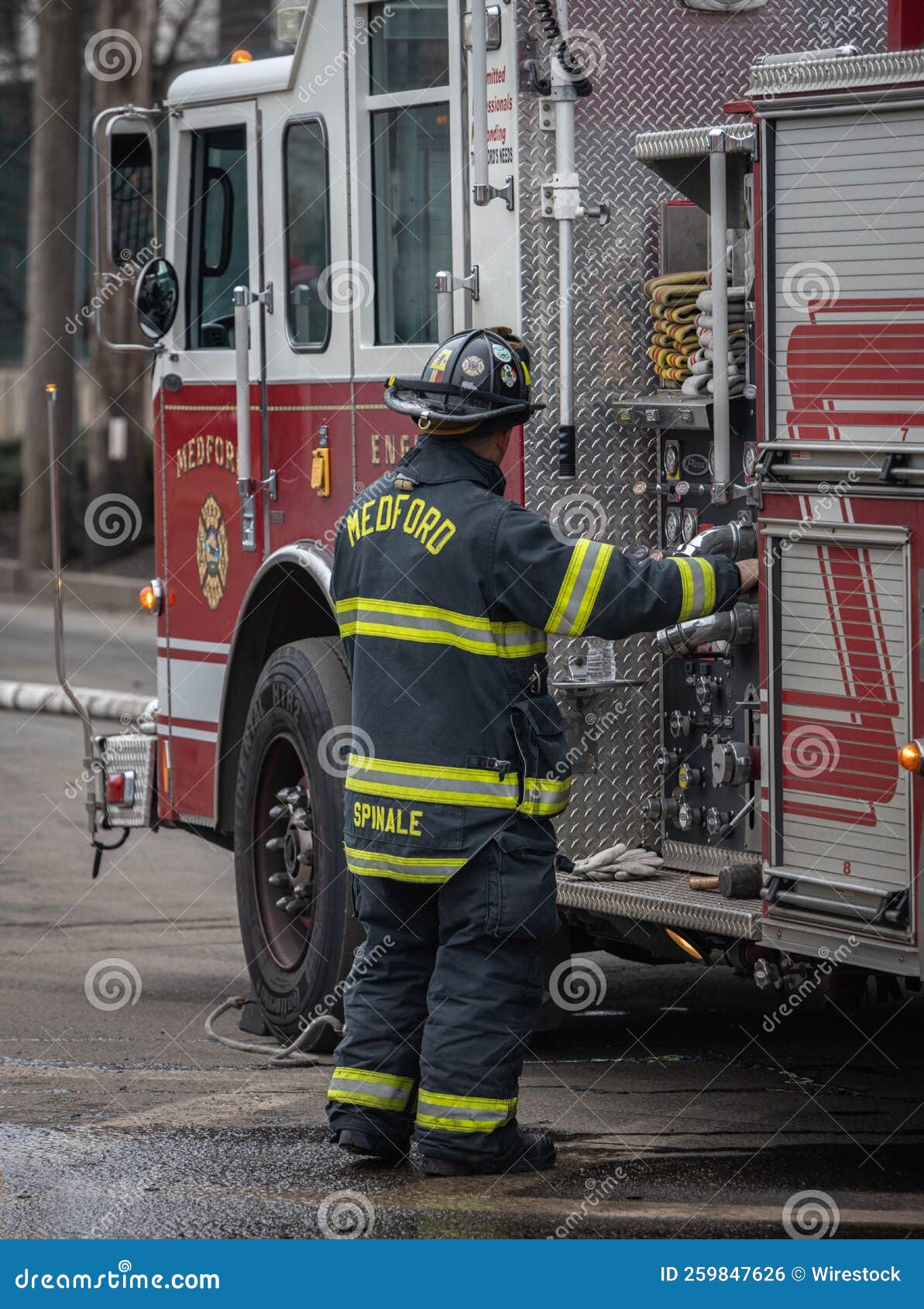 Firefighter at an Industrial Fire Editorial Photo - Image of industry ...