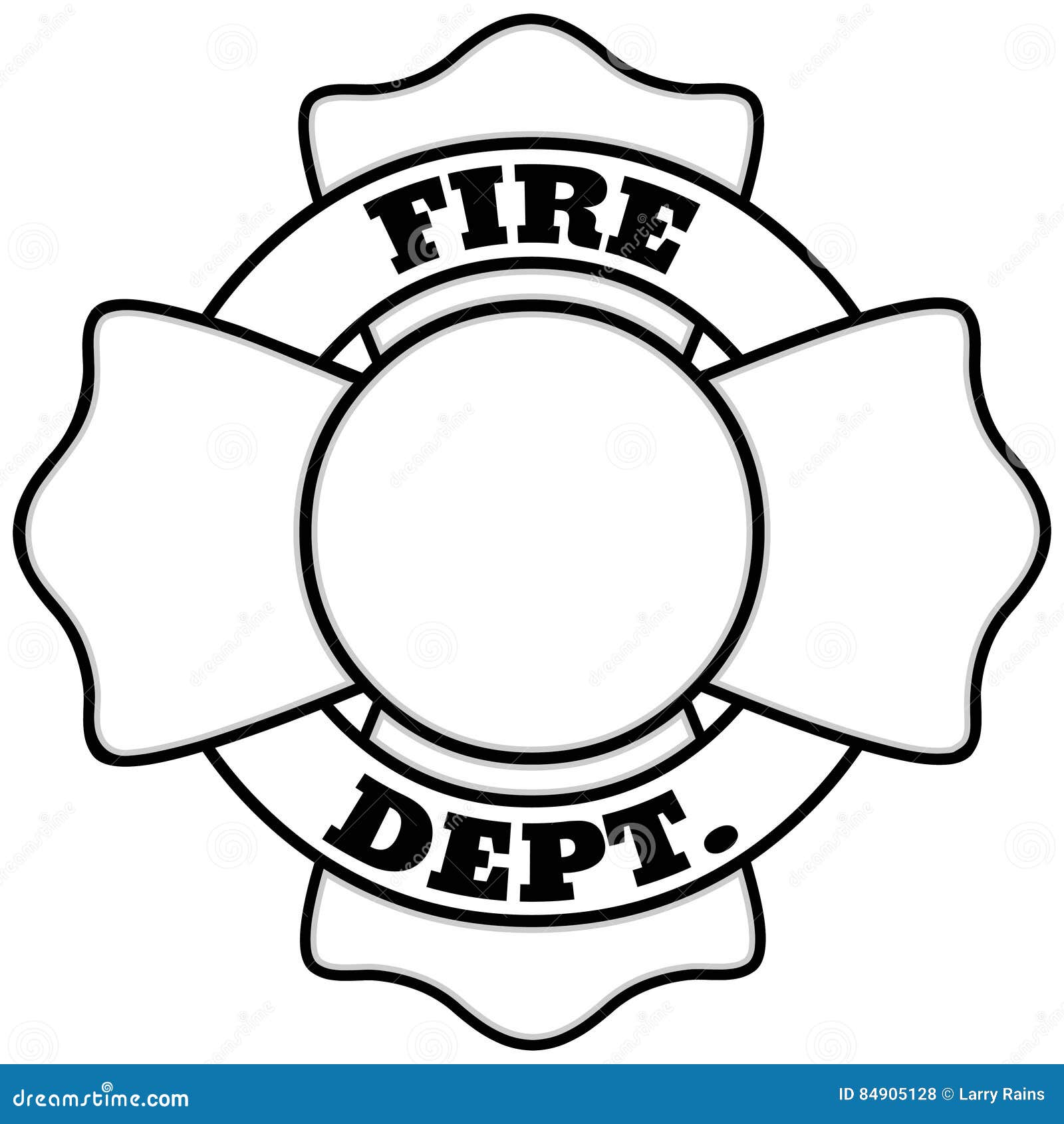 Firefighter Insignia. Firefighter Mask, Helmet And Axes Behind On ...