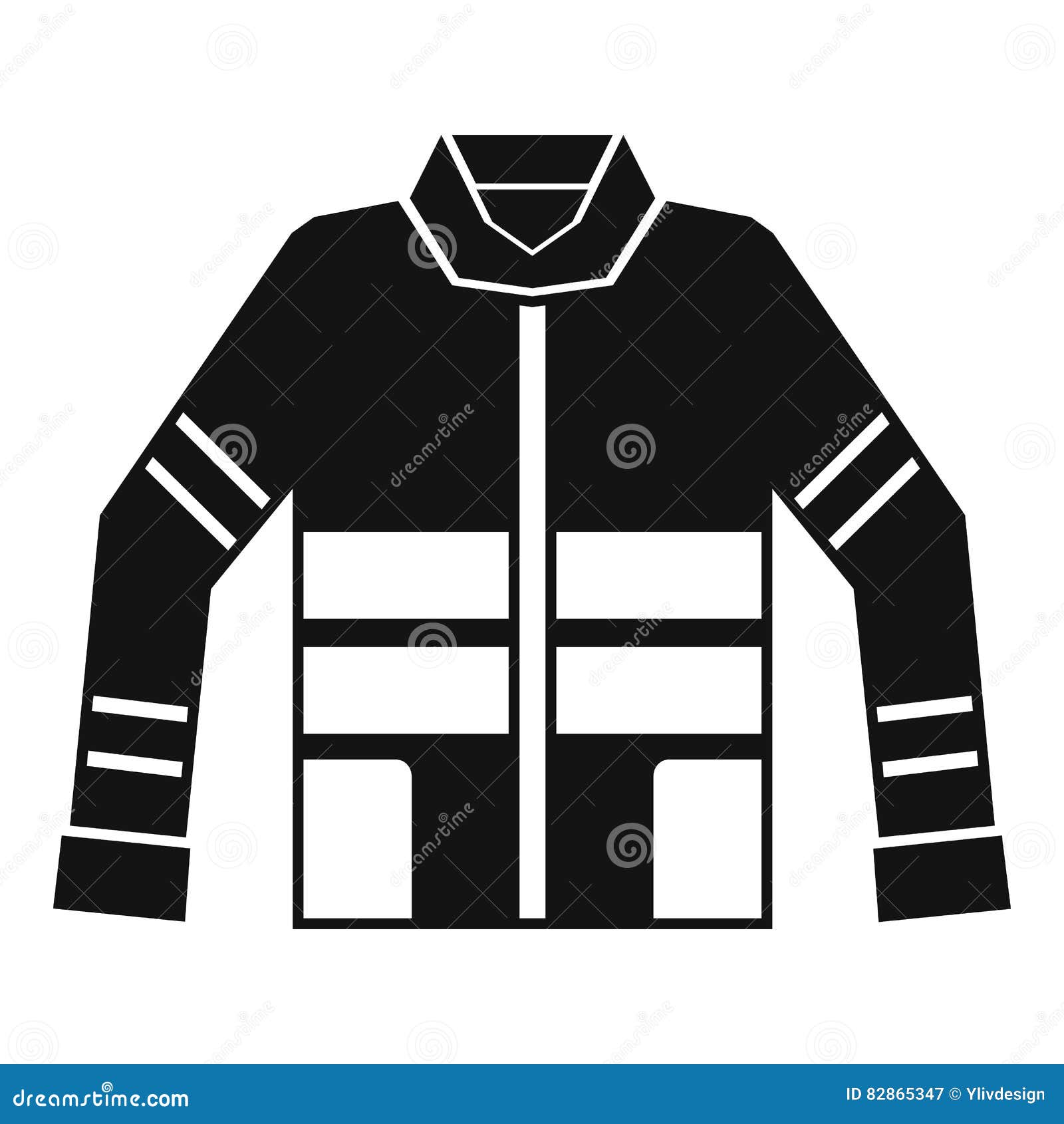 Firefighter Jacket Icon, Simple Style Stock Vector - Illustration of ...