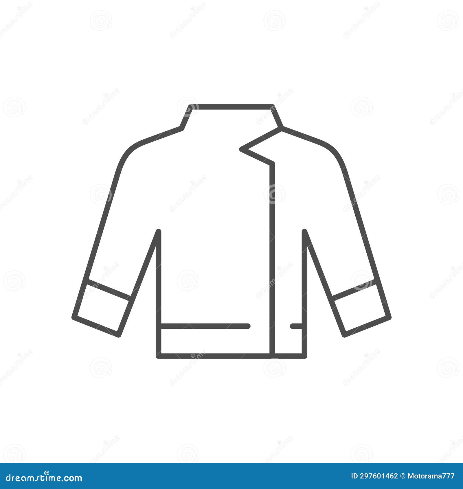 Firefighter Jacket Line Outline Icon Stock Illustration - Illustration ...