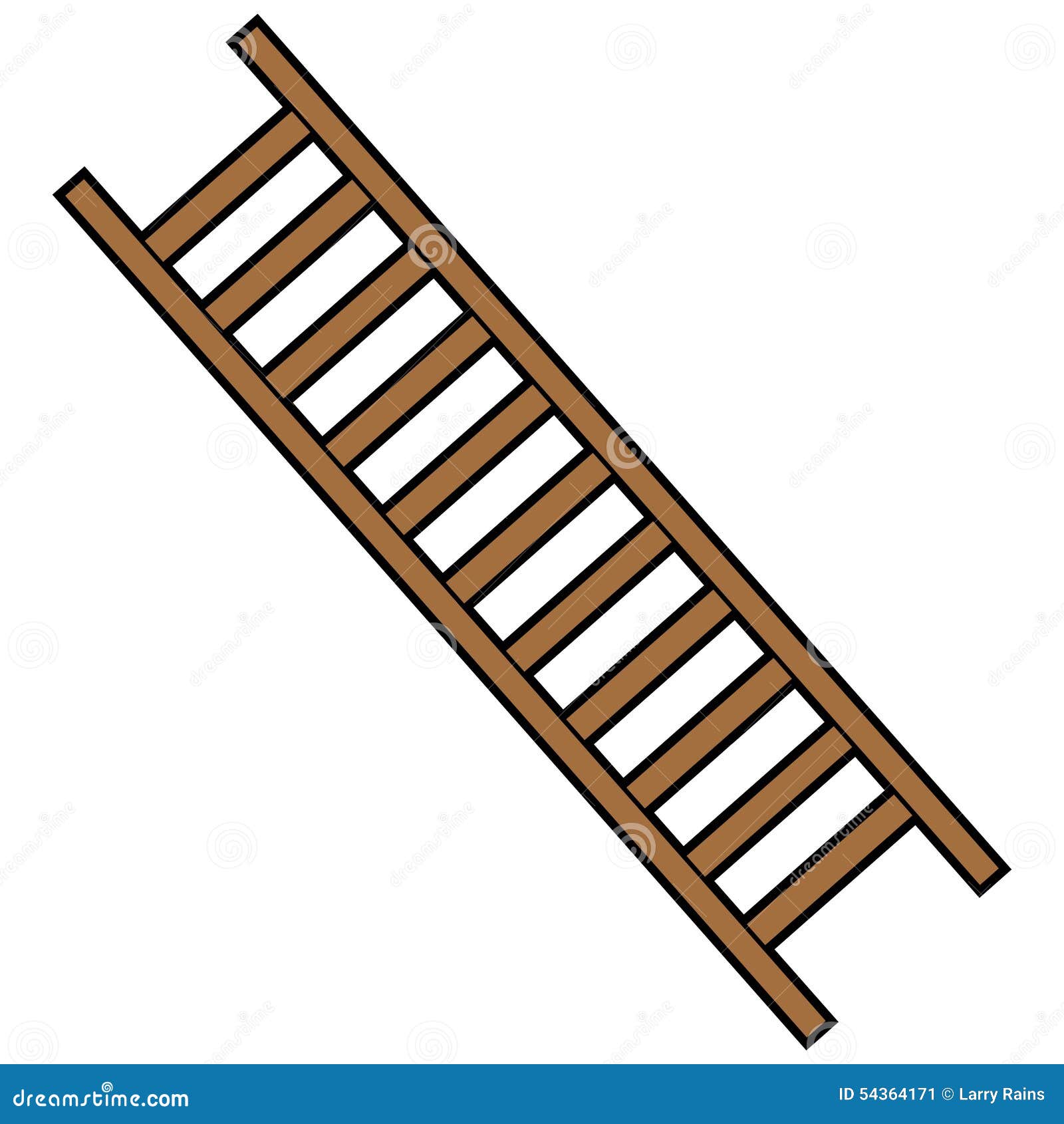 Firefighter Ladder stock vector. Illustration of wood - 54364171
