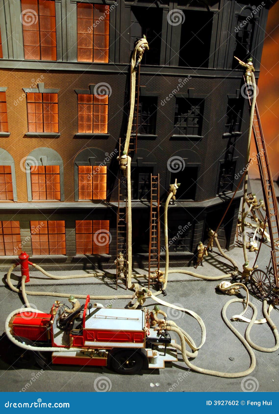 Firefighter model stock photo. Image of firefighter, fire - 3927602