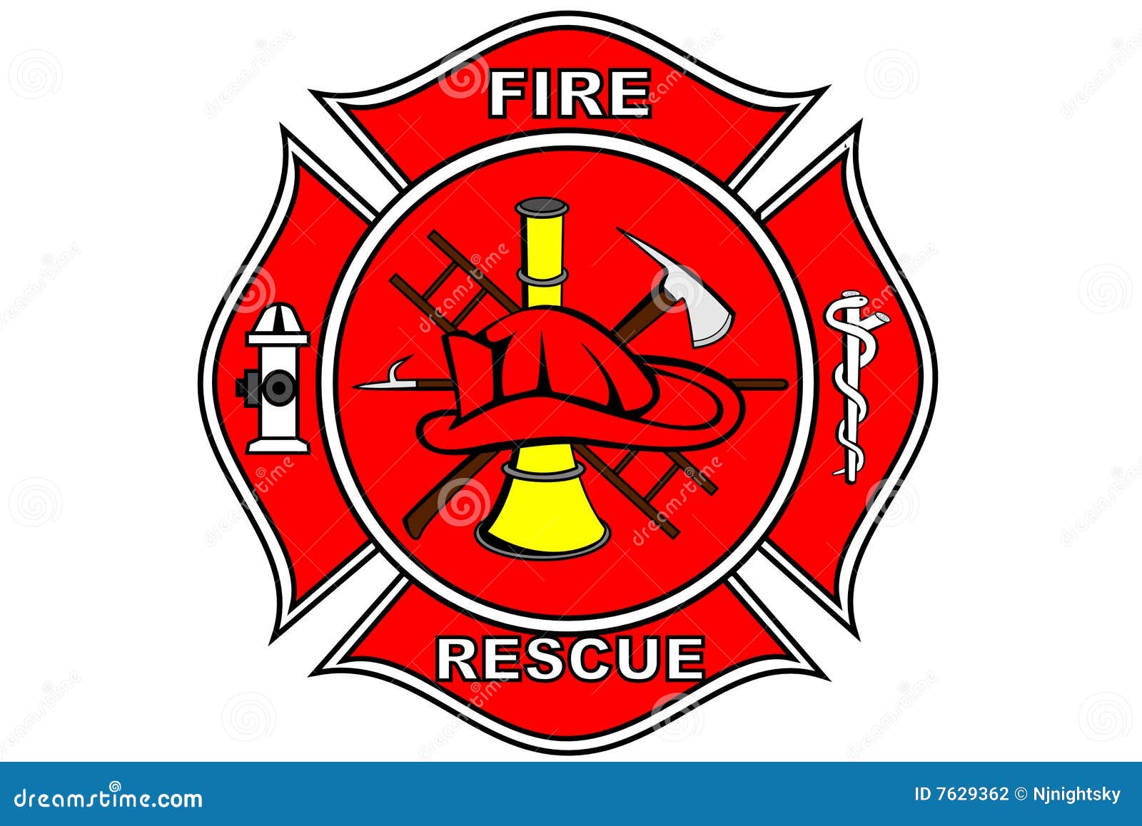 Firefighter patch stock vector. Illustration of symbol - 7629362