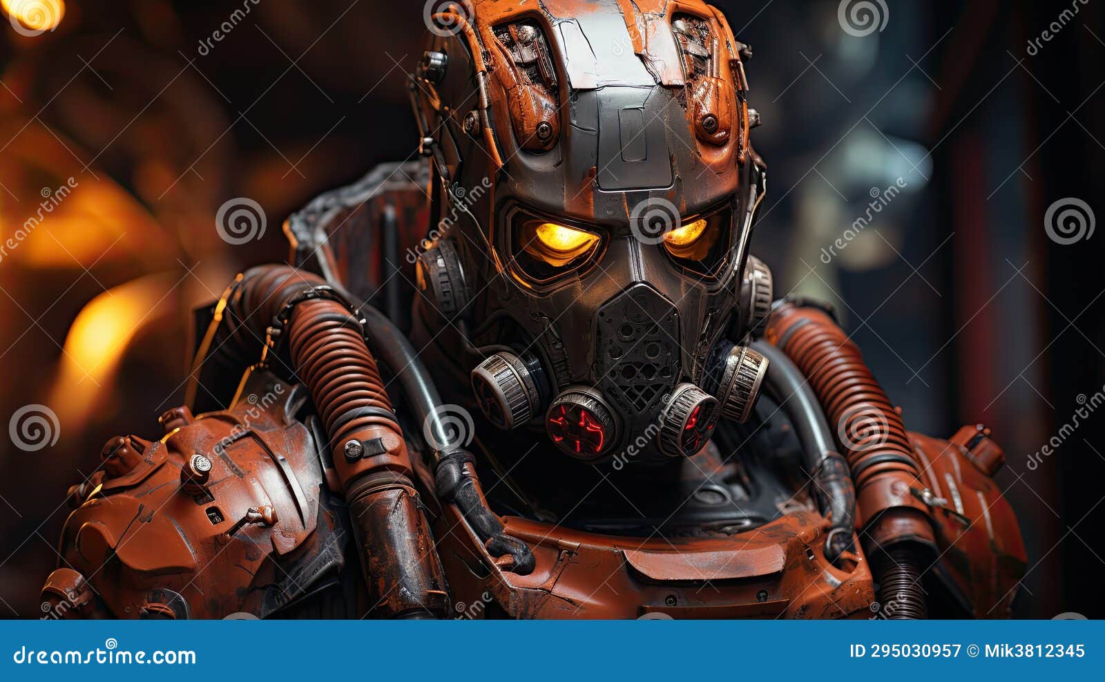 Firefighter robot concept. stock illustration. Illustration of ...