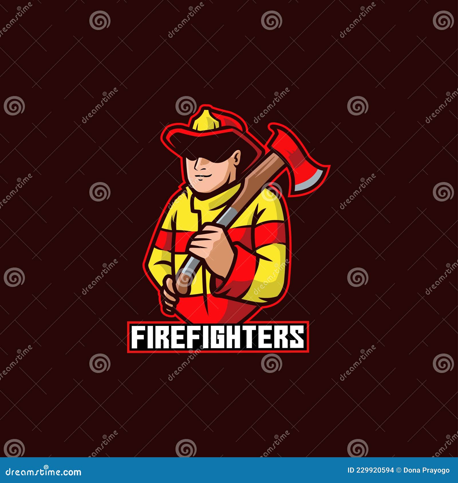 Firefighter Safety Uniform Danger Hero Mask Emergency Fireman Fire ...
