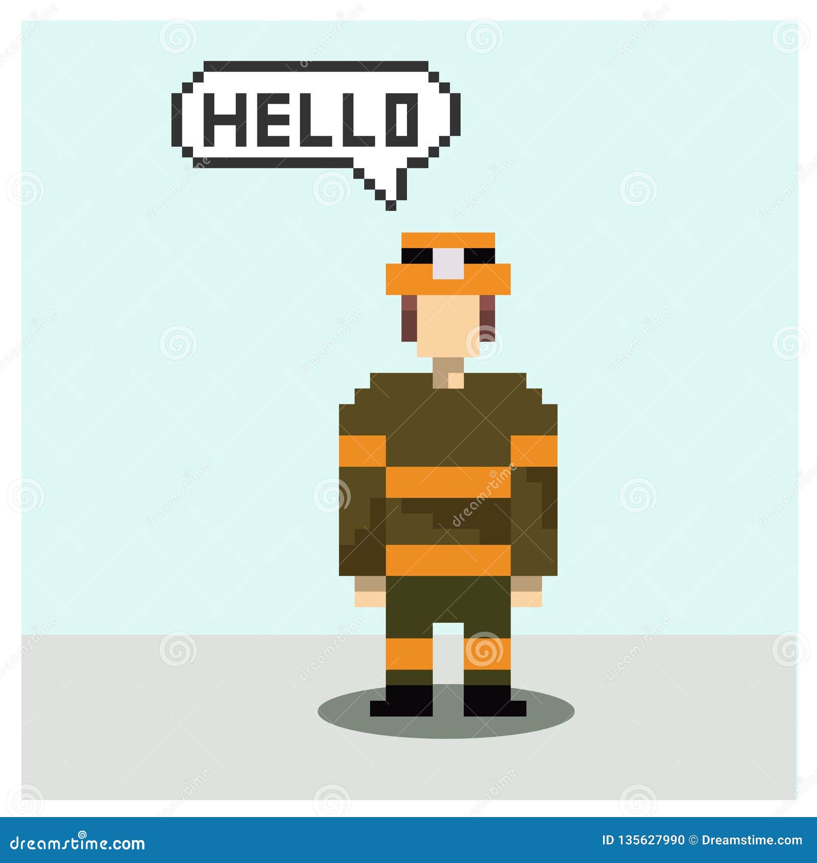 Firefighter Pixel Art Stock Illustrations – 22 Firefighter Pixel Art ...