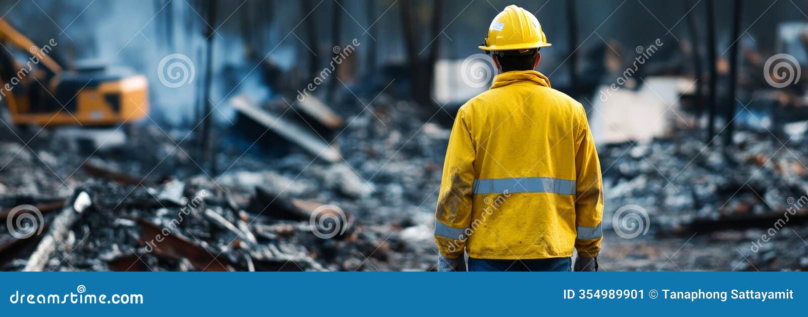 Devastation From Debris Flow Aerial Perspective Of Rainstorm Damaged ...
