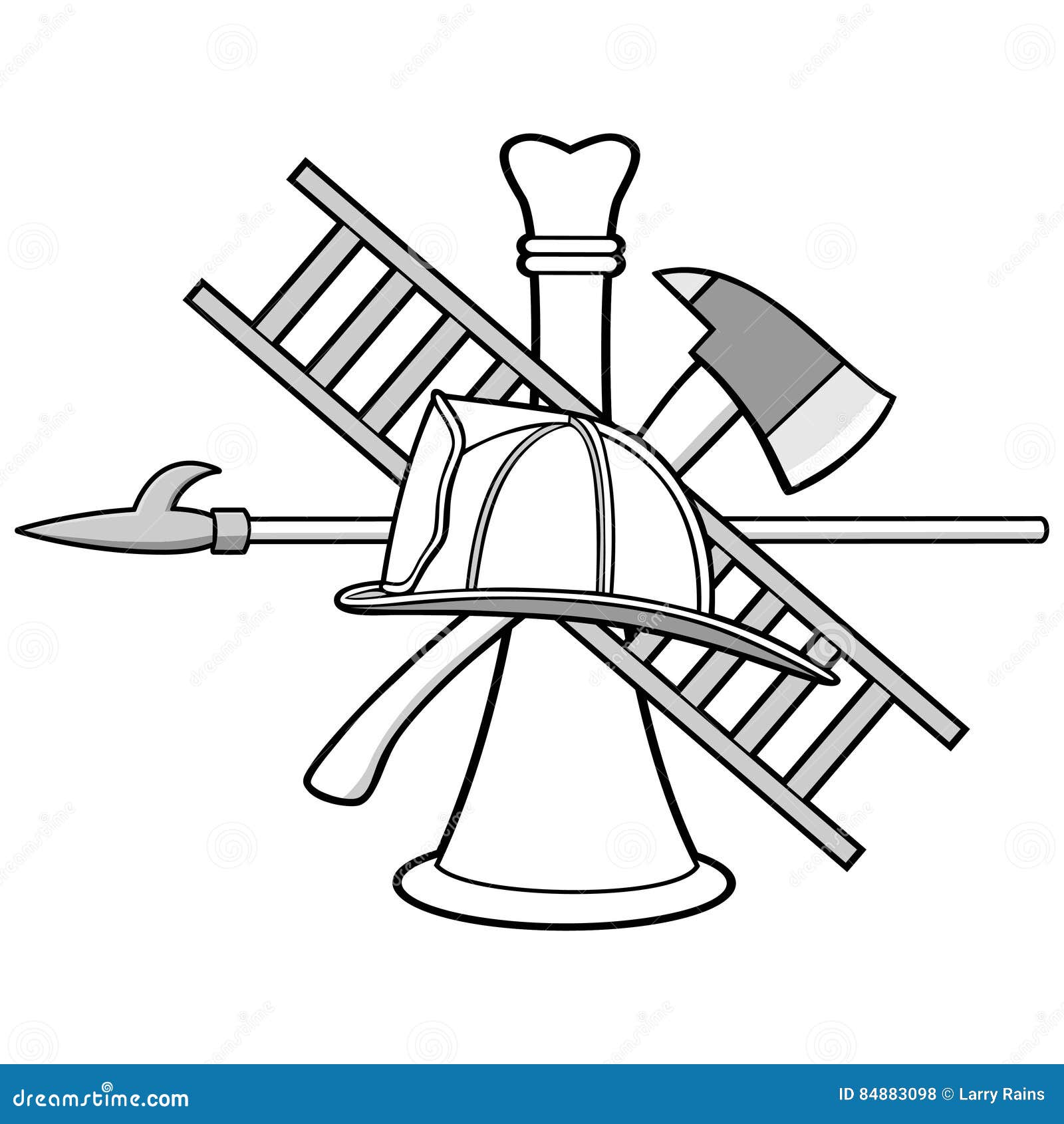 Firefighter Symbol Illustration Stock Vector - Illustration of ...